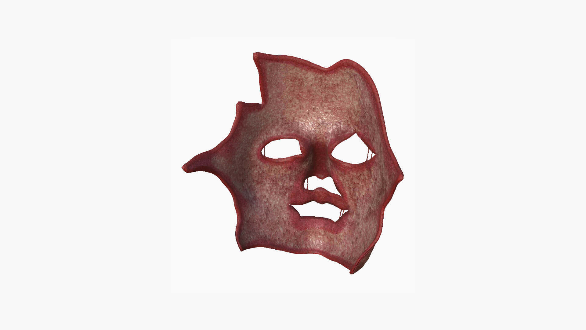 Human Skin Terror Mask 03 - Full Blood 3D Model by gsommer