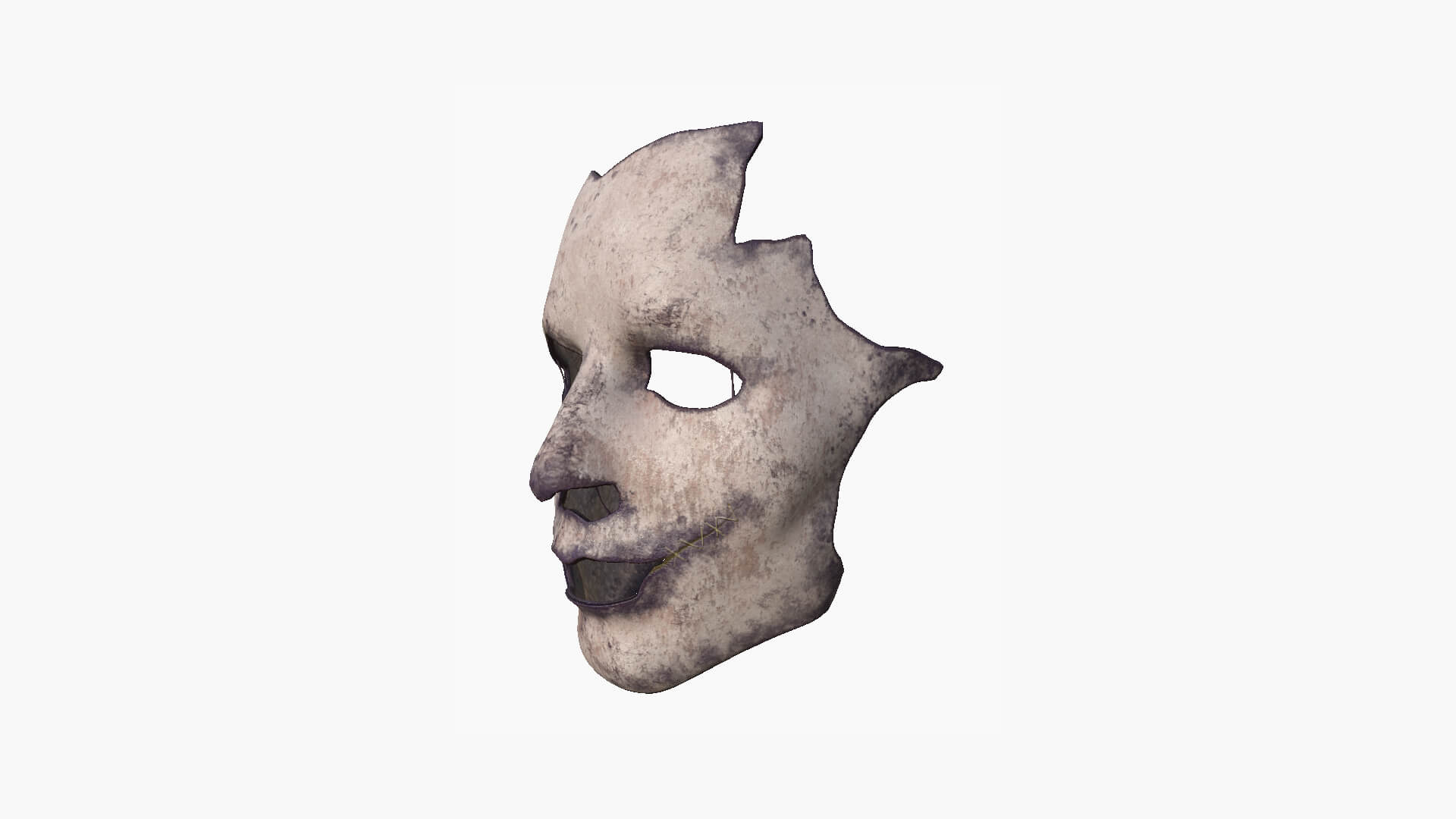Human Skin Terror Mask 04 - White Purple 3D Model by gsommer