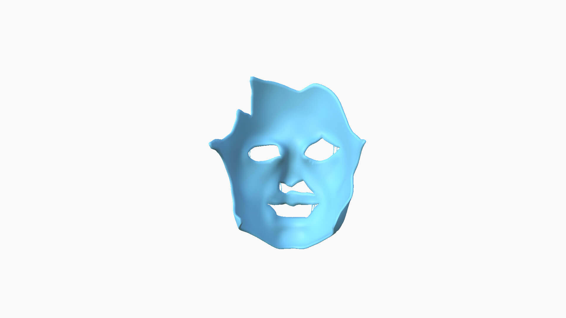 Human Skin Terror Mask 05 - Dirt 3D Model by gsommer