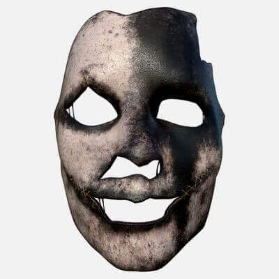Human Skin Terror Mask 10 - White and Black 3D Model by gsommer