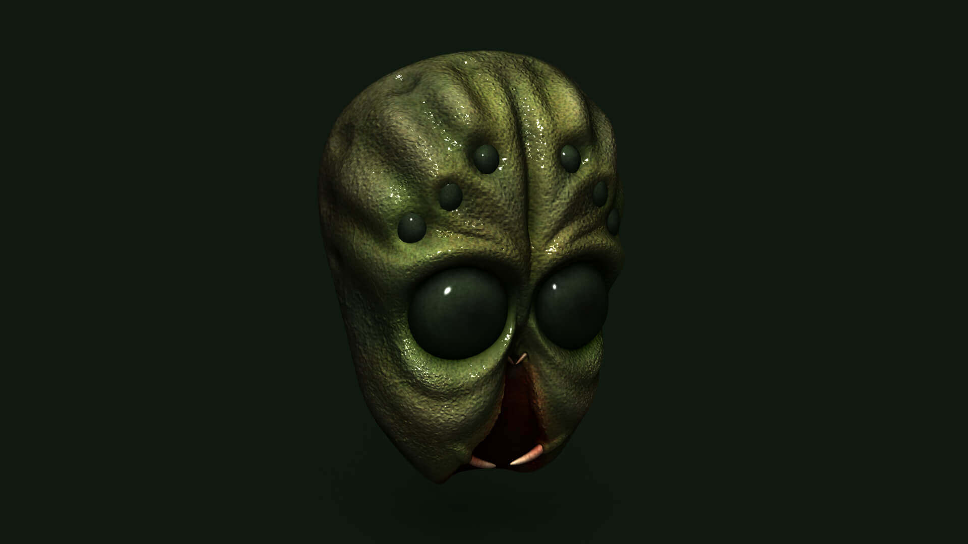 Insectoid Allien Mask - 3D Model by gsommer
