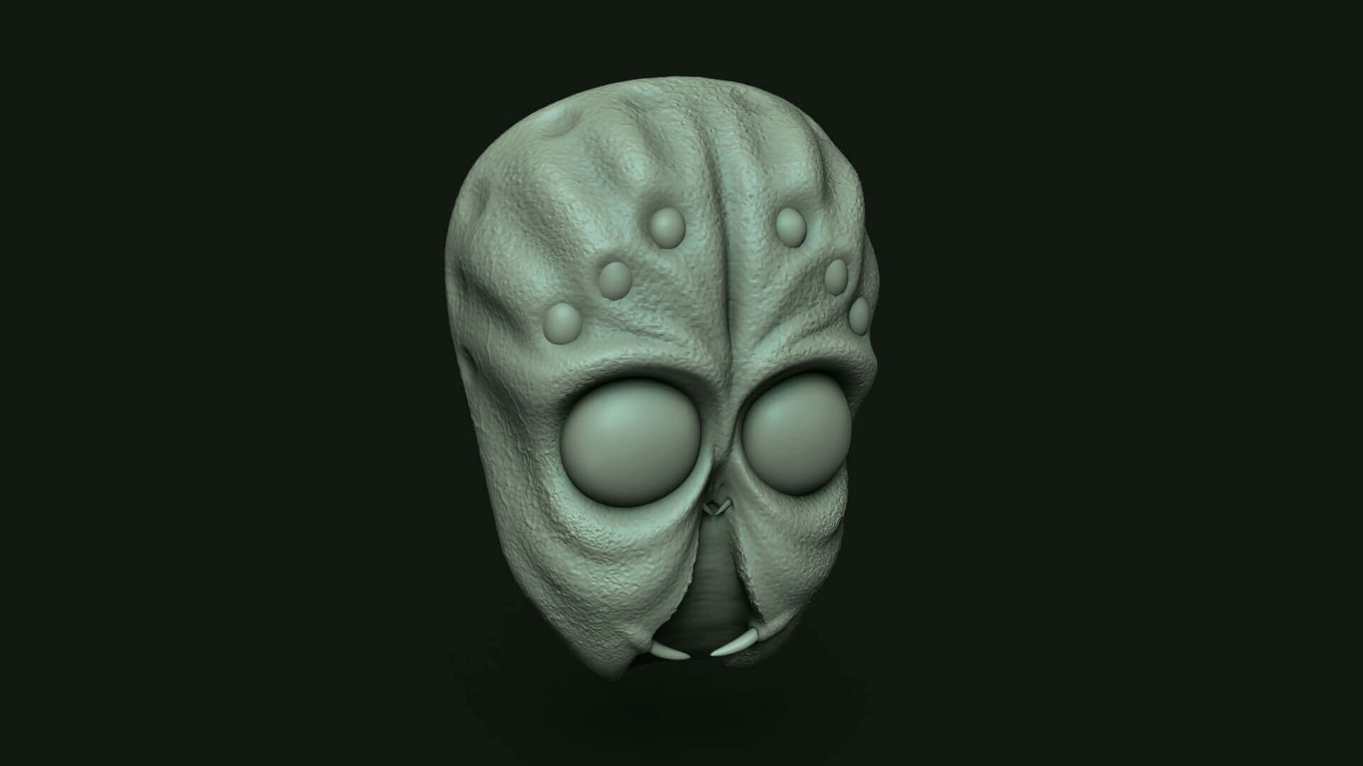 Insectoid Allien Mask - 3D Model by gsommer