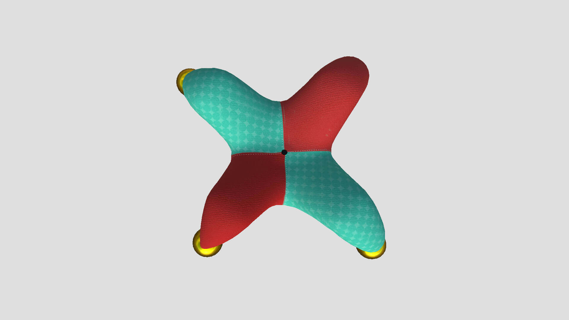 Jester Hat 07 - Red and Blue 3D Model by gsommer