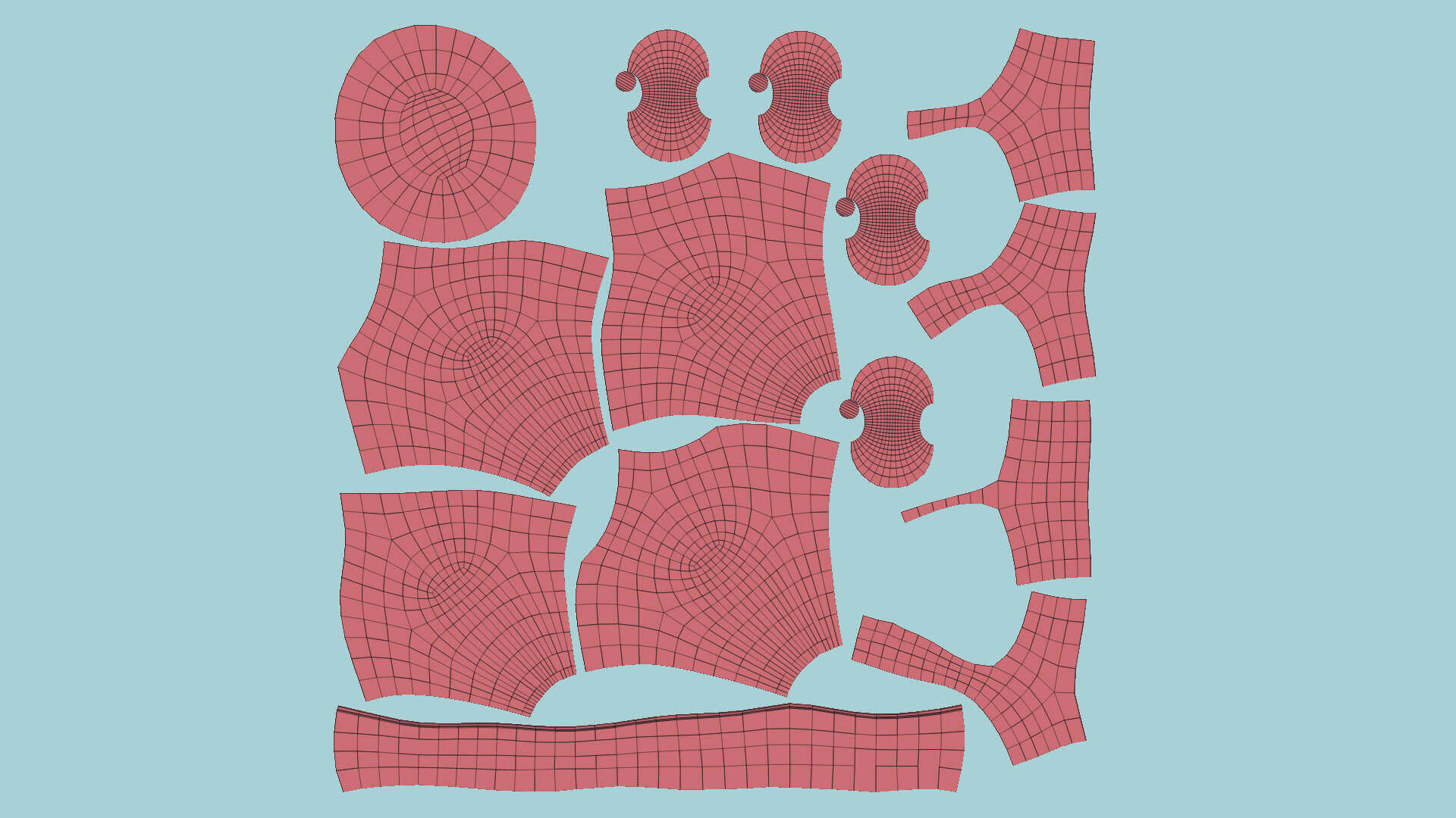 Jester Hat 07 - Red and Blue 3D Model by gsommer