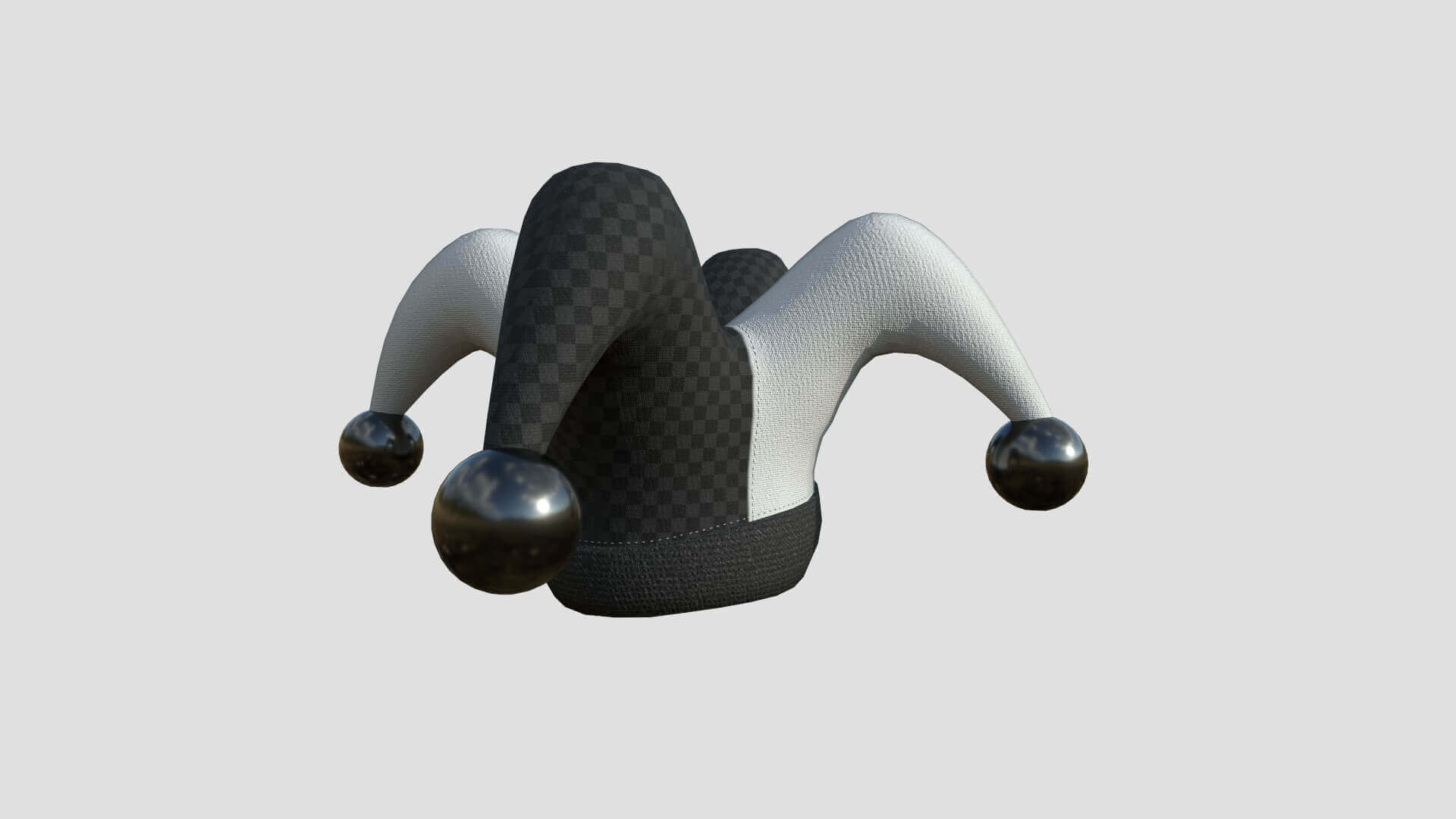 Black And White Jester Hat