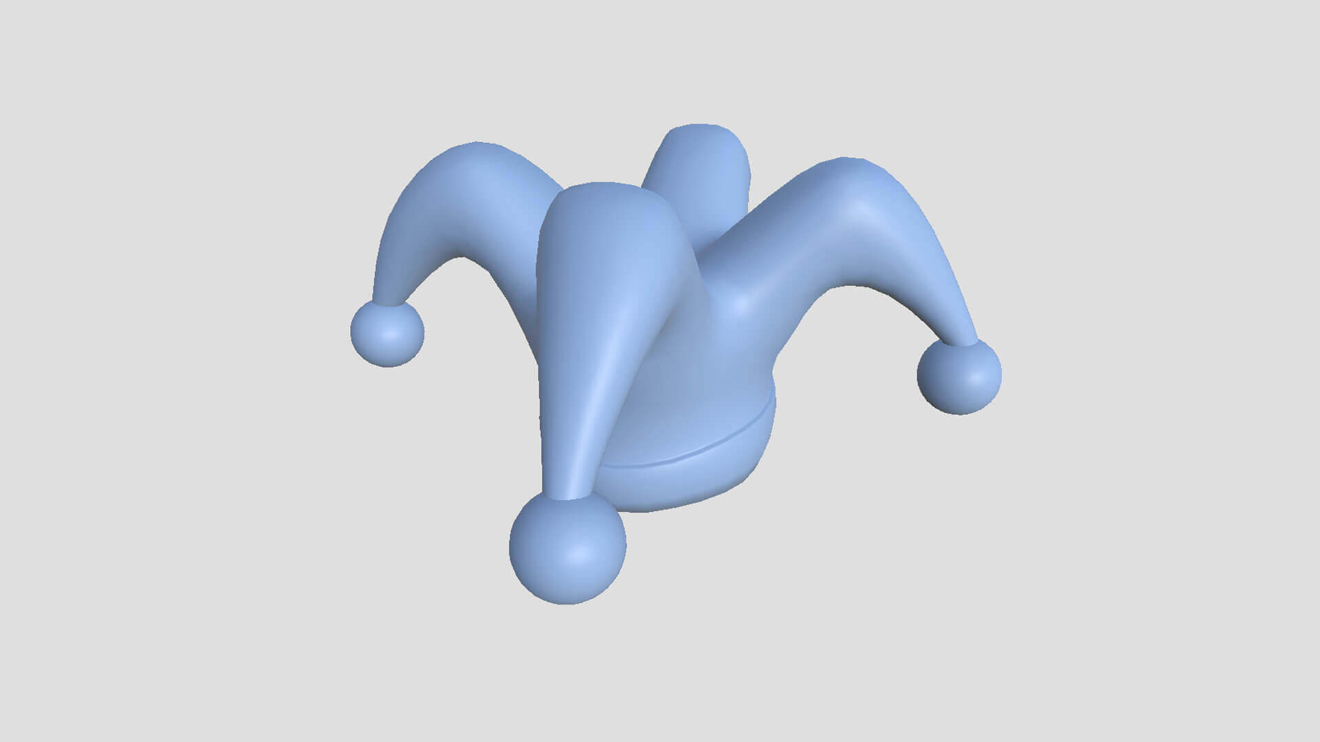 Jester Hat 08 - Black and White 3D Model by gsommer