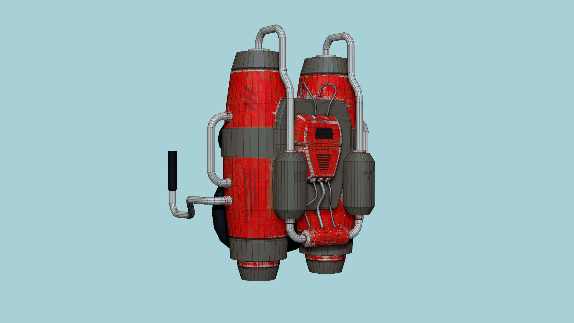 Jetpack Model A 04 - Red and Black by gsommer