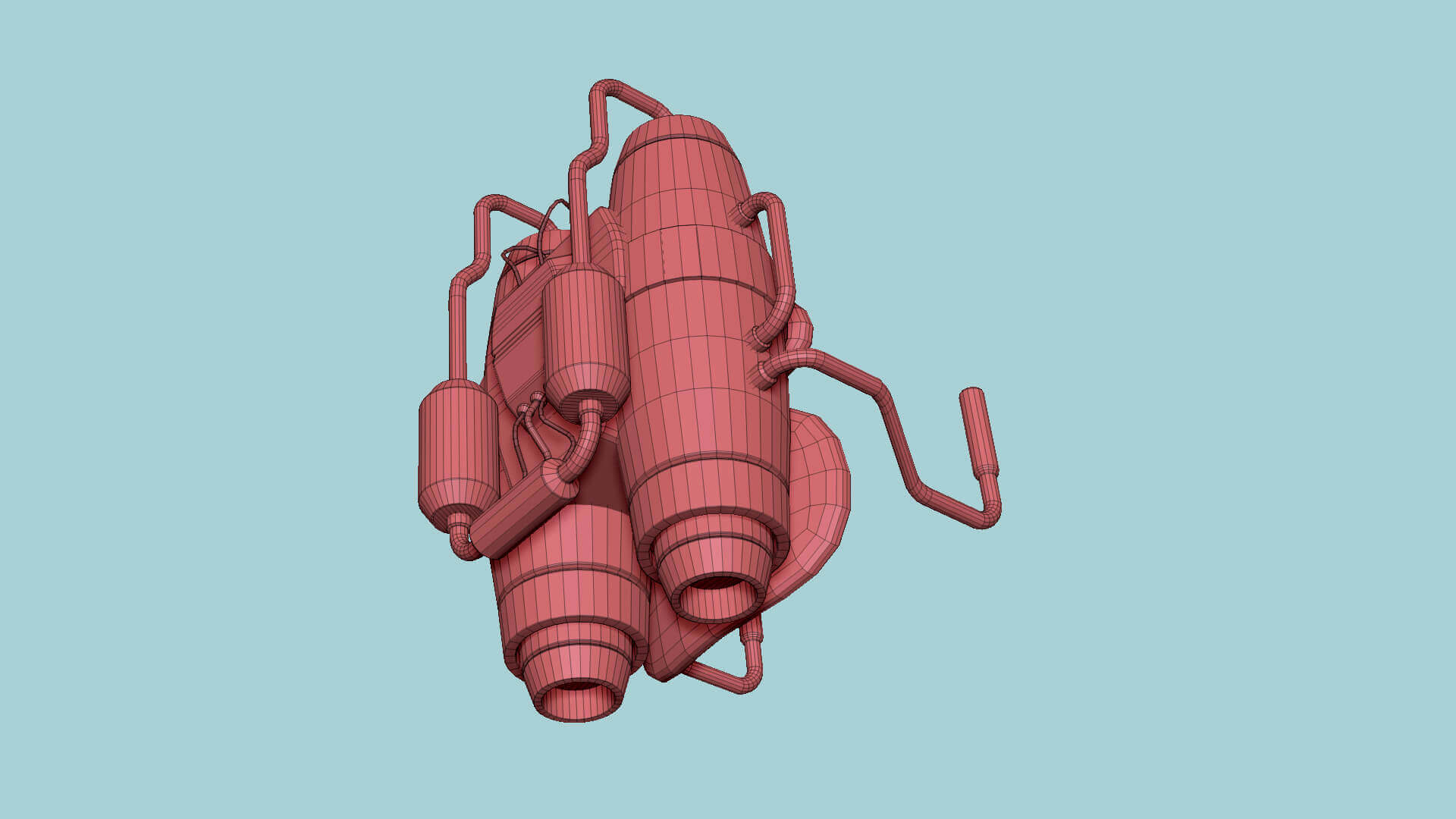 Jetpack Model A 04 - Red and Black by gsommer