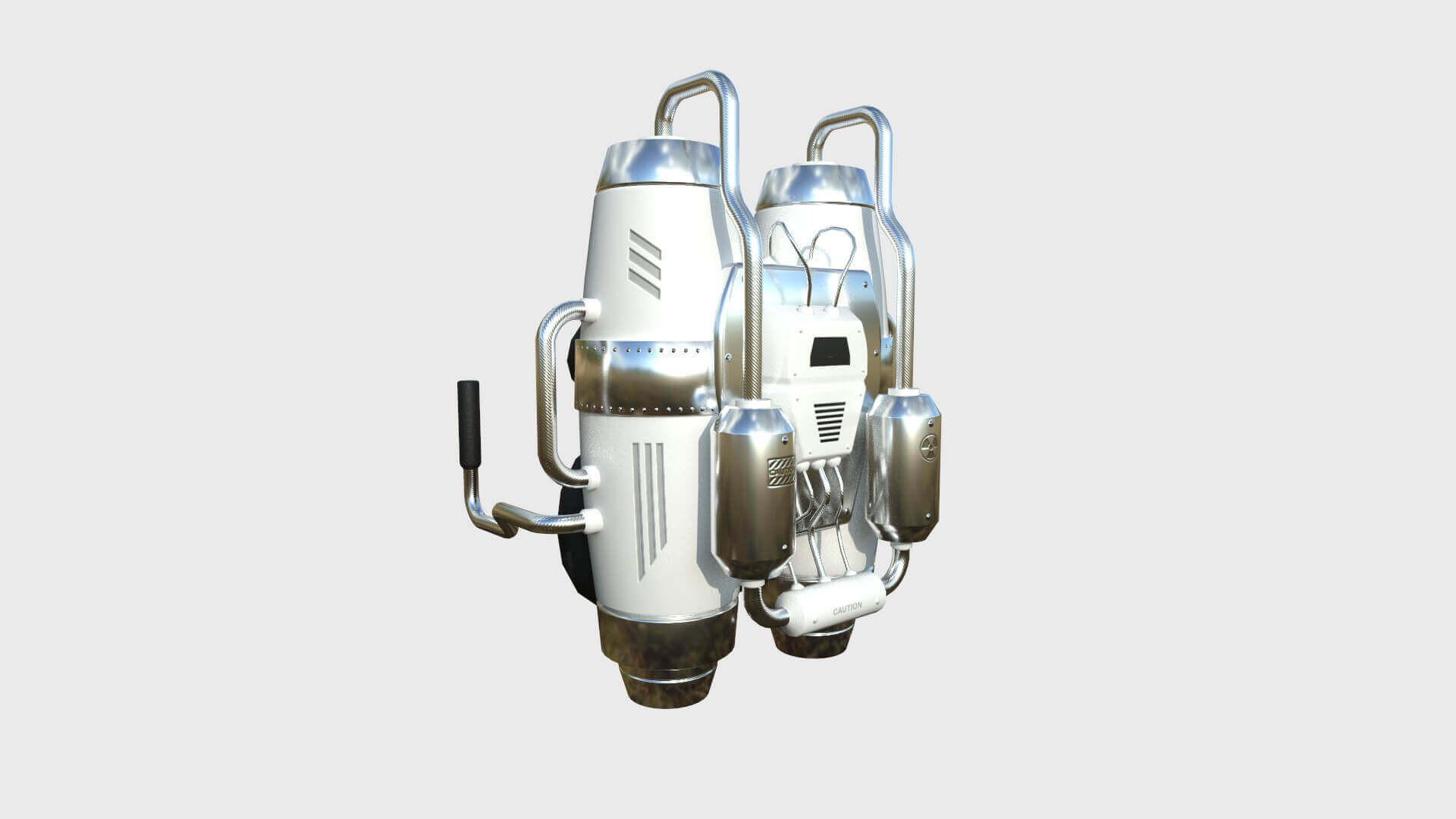 Jetpack Model A 05 - White Aluminum by gsommer