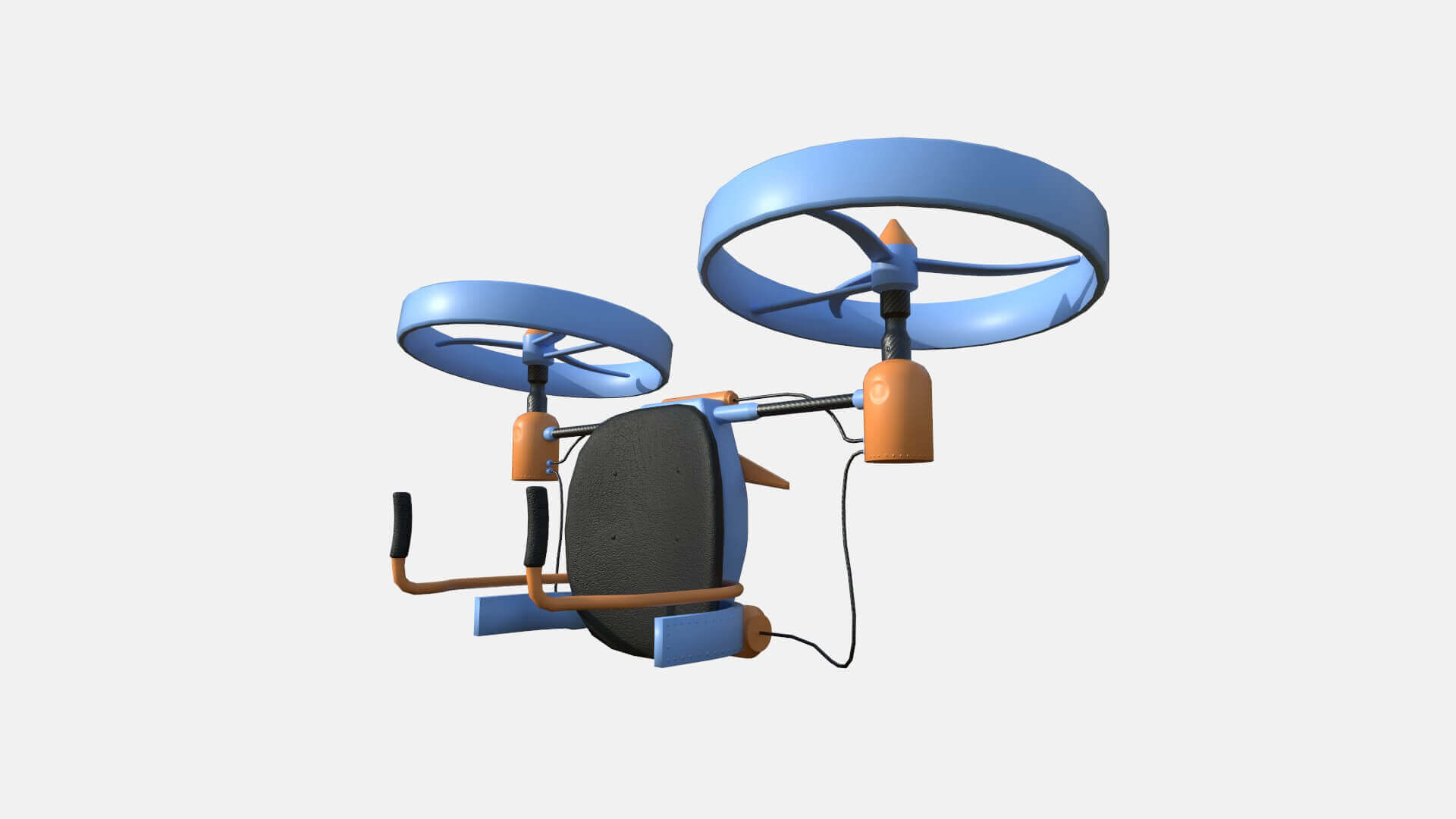 Jetpack Model B 09 - Blue and Orange by gsommer