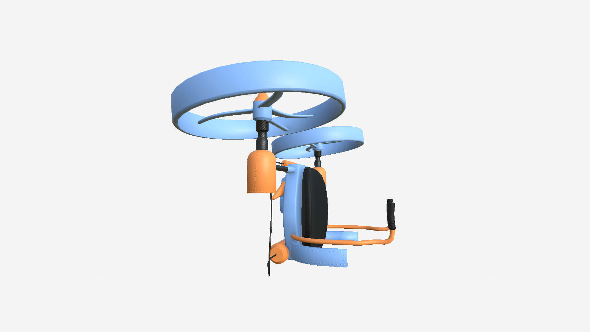 Jetpack Model B 09 - Blue and Orange by gsommer