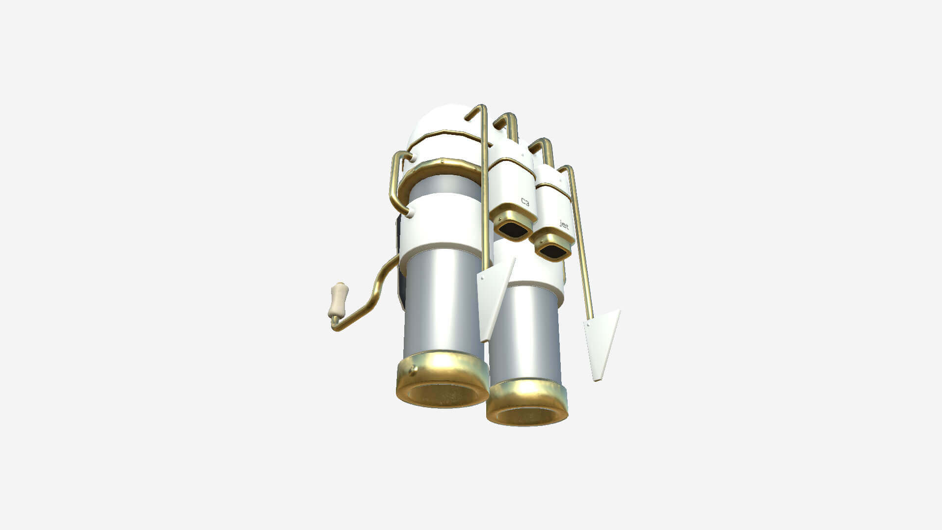 Jetpack Model C 05 - White and Gold by gsommer