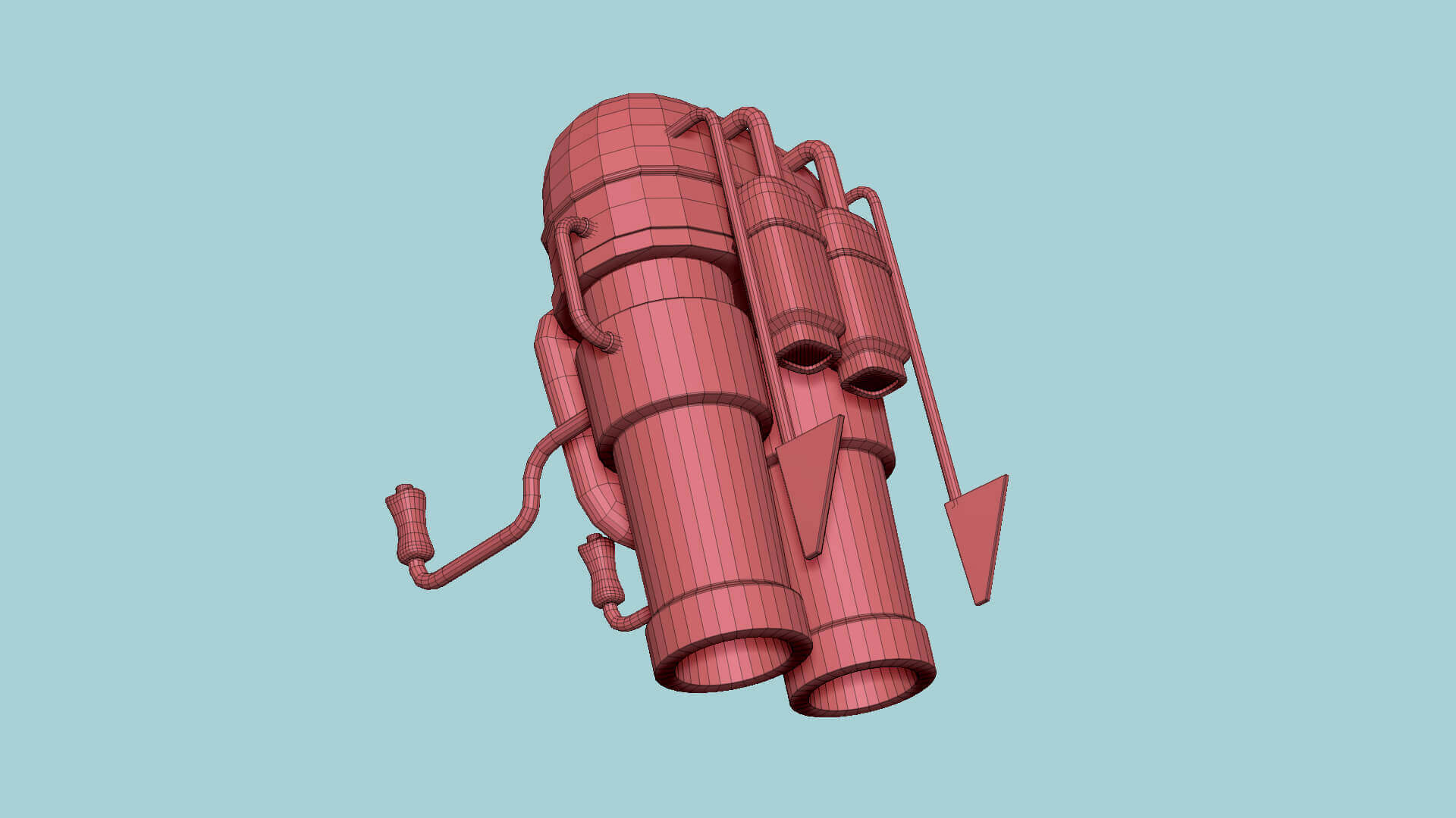 Jetpack Model C 07 - Red Steel by gsommer