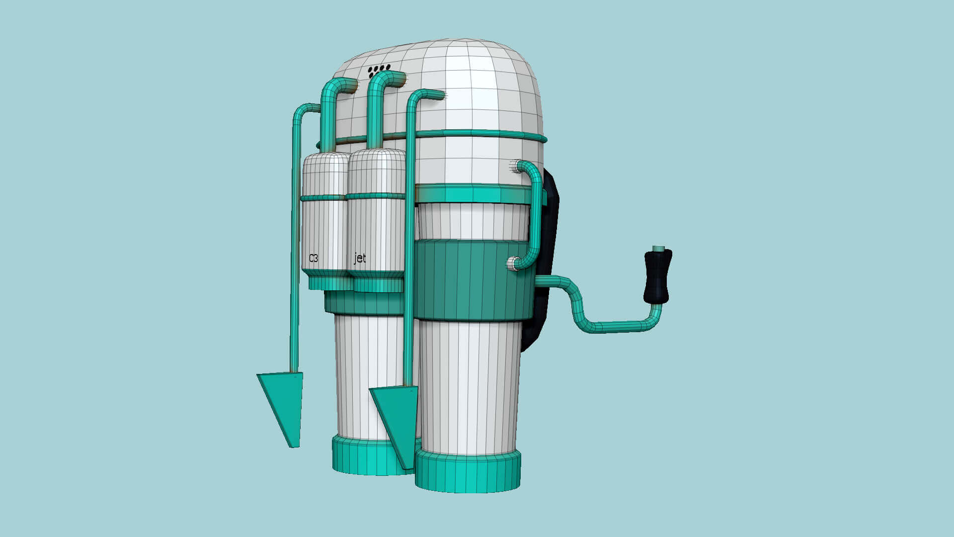 Jetpack Model C 09 - Aluminum by gsommer