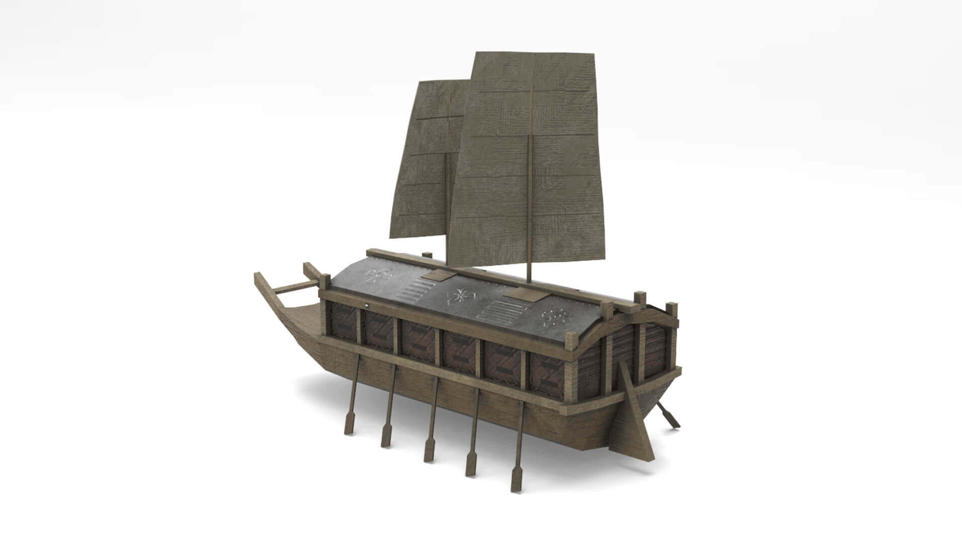 Korean Turtle Warship 01 - 3D Model by gsommer