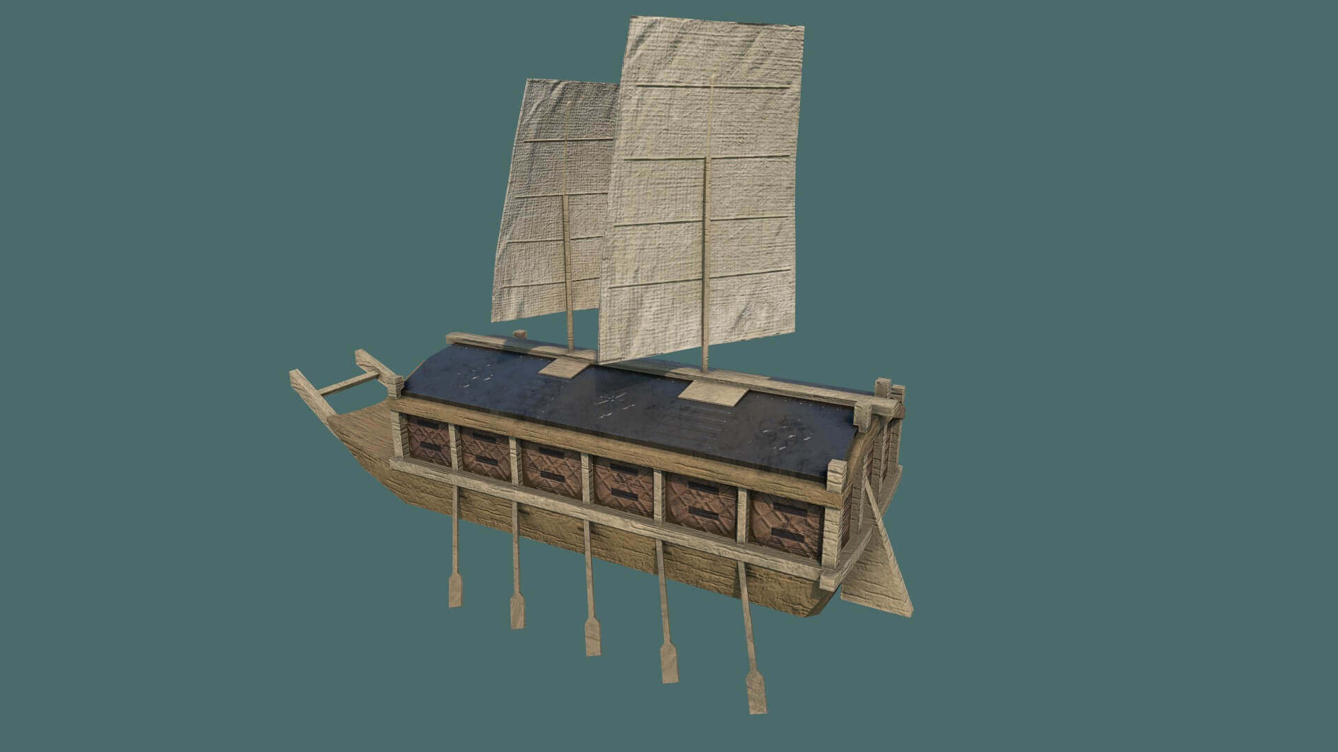 Korean Turtle Warship 01 - 3D Model by gsommer
