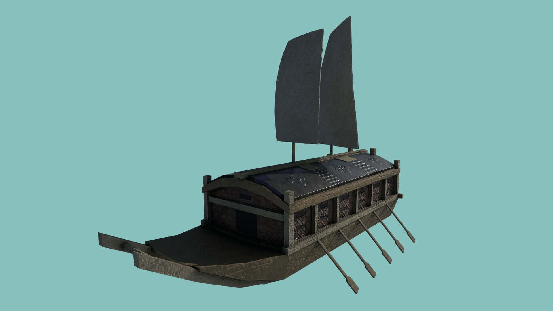 Korean Turtle Warship 01 - 3D Model by gsommer