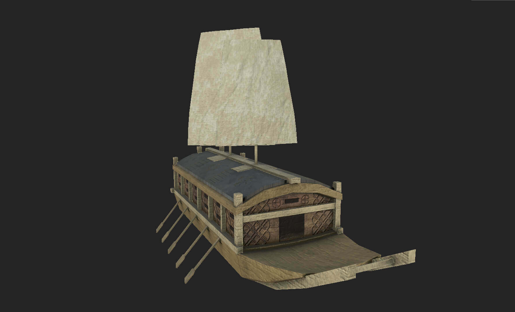 Korean Turtle Warship 01 - 3D Model by gsommer