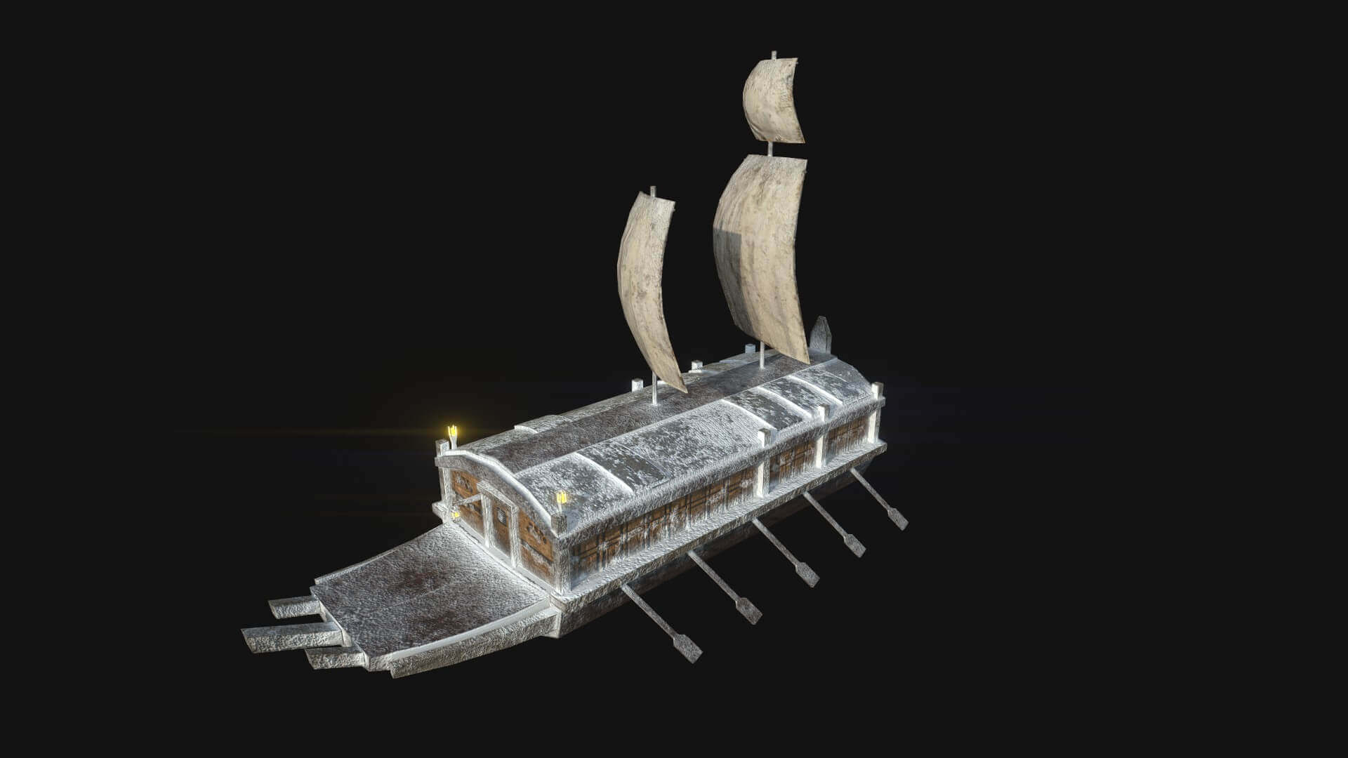 Korean Turtle Warship 03 - 3D Model by gsommer