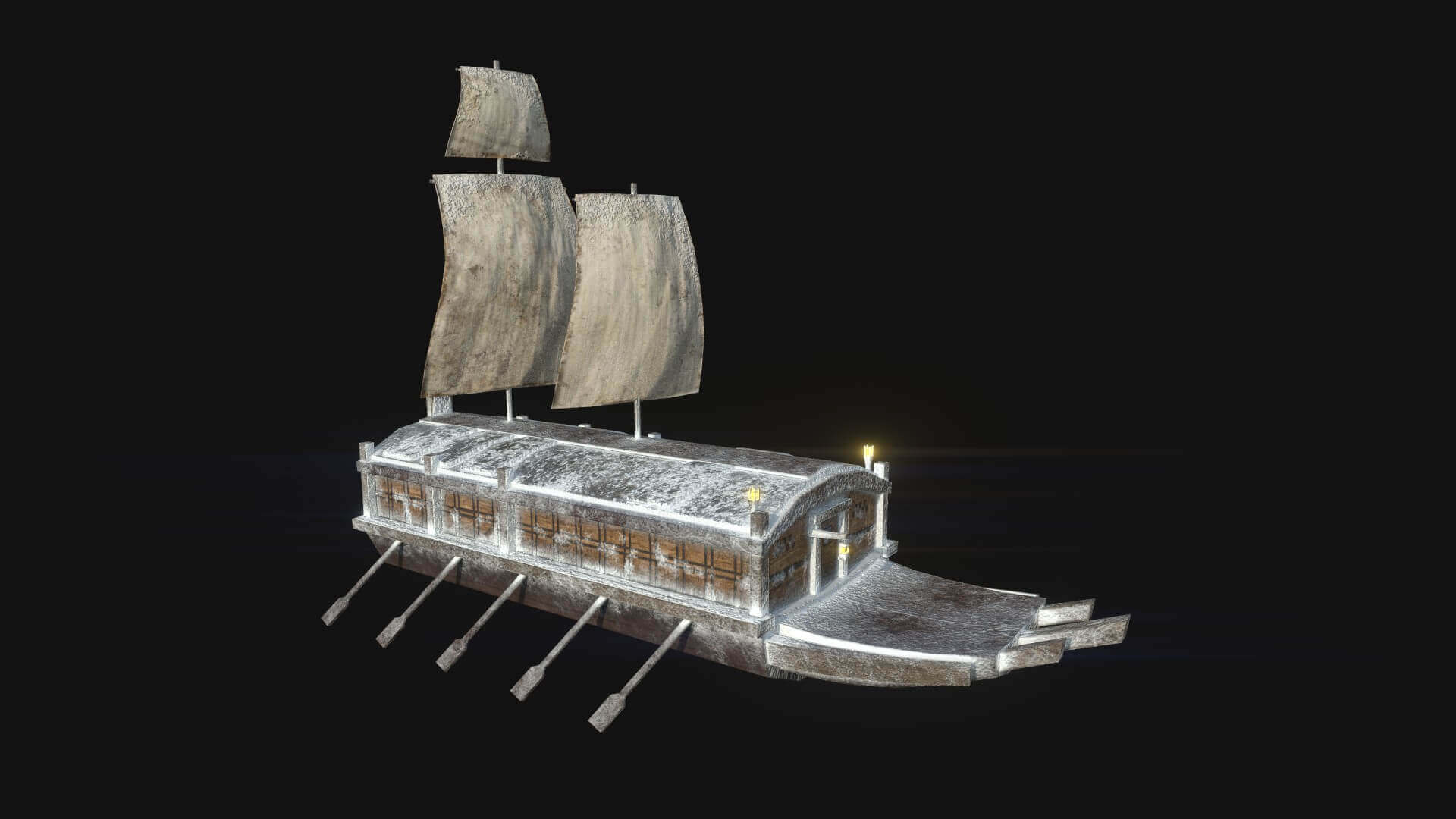 Korean Turtle Warship 03 - 3D Model by gsommer