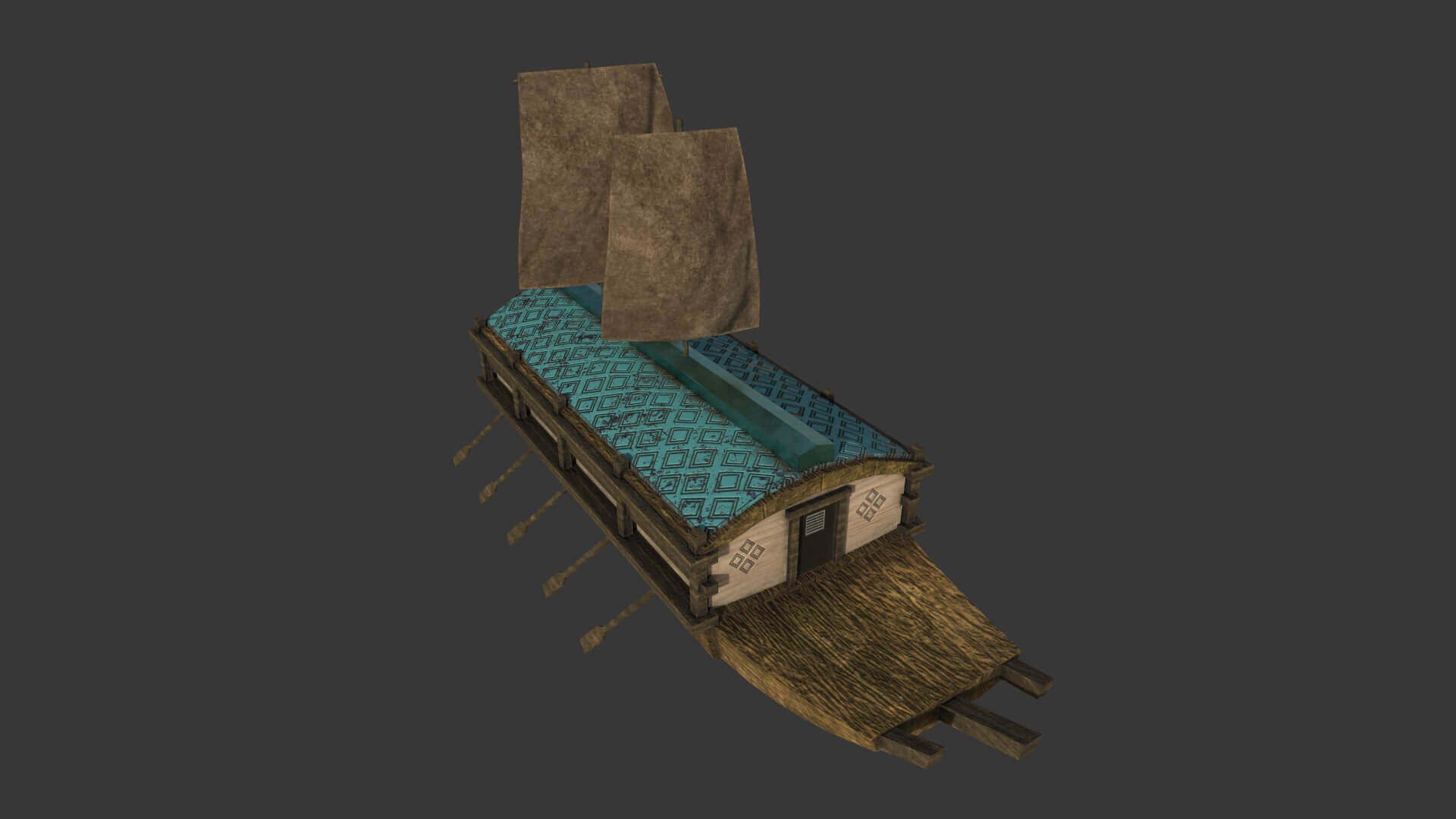 Korean Turtle Warship 04 - 3D Model by gsommer