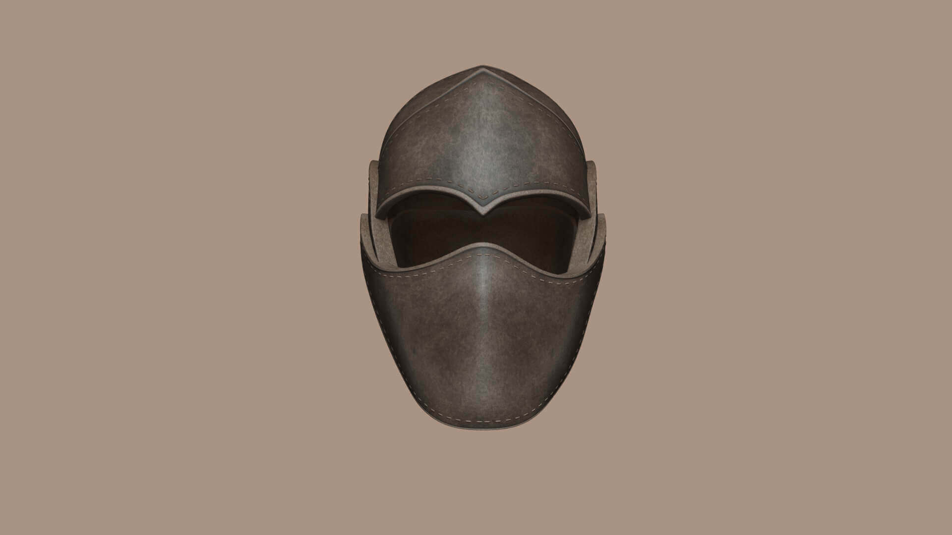Leather Scales Helmet - 3D Model by gsommer