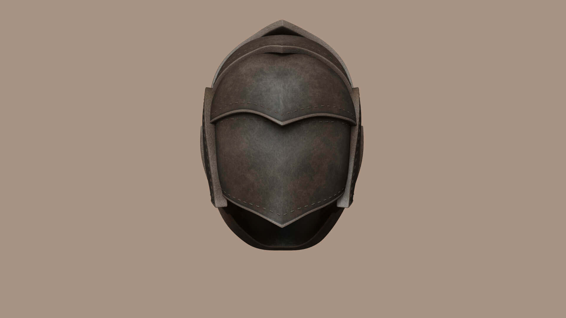 Leather Scales Helmet - 3D Model by gsommer
