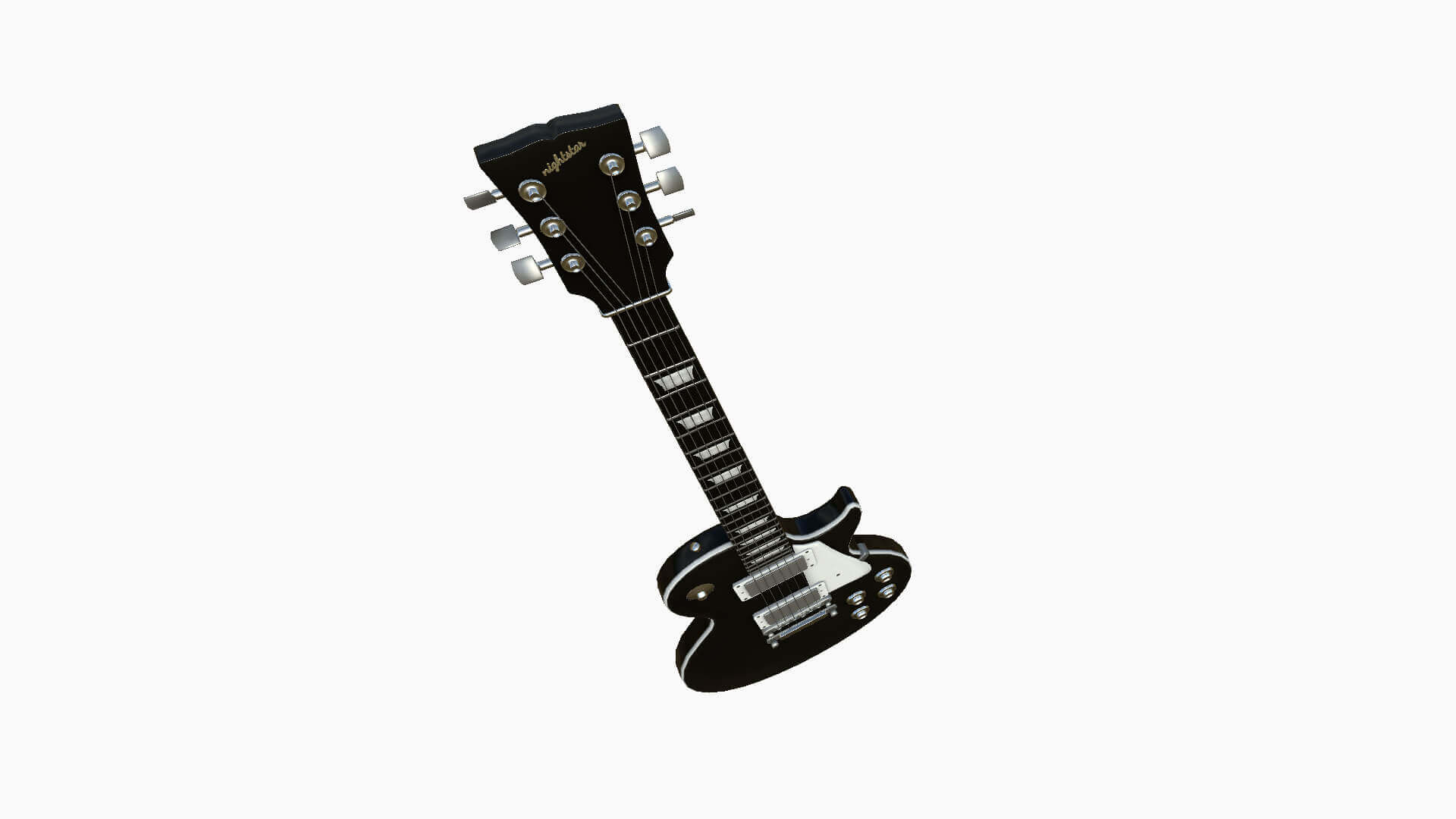 Les Paul Electric Guitar 05 Black 3d Model By Gsommer 0603