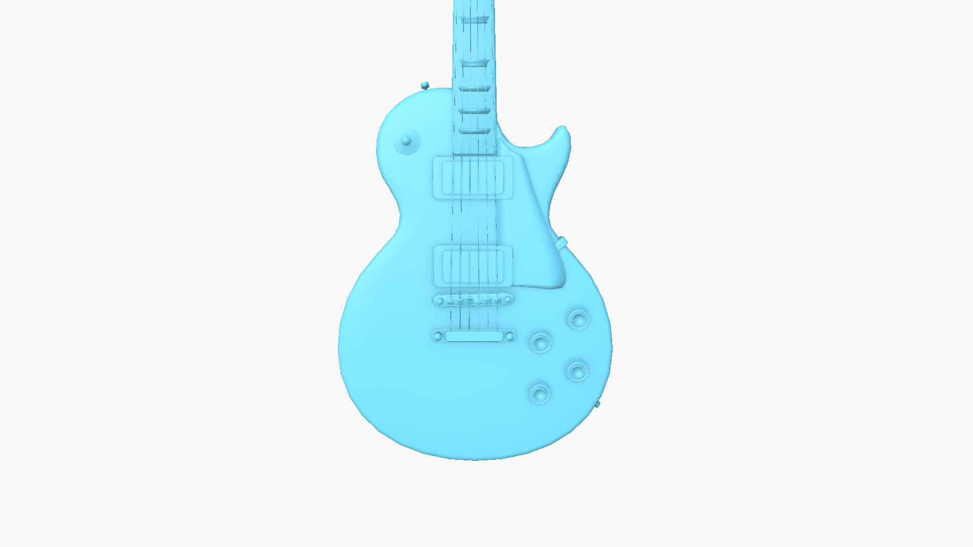 Les Paul Electric Guitar 08 - Galaxy 3D Model by gsommer