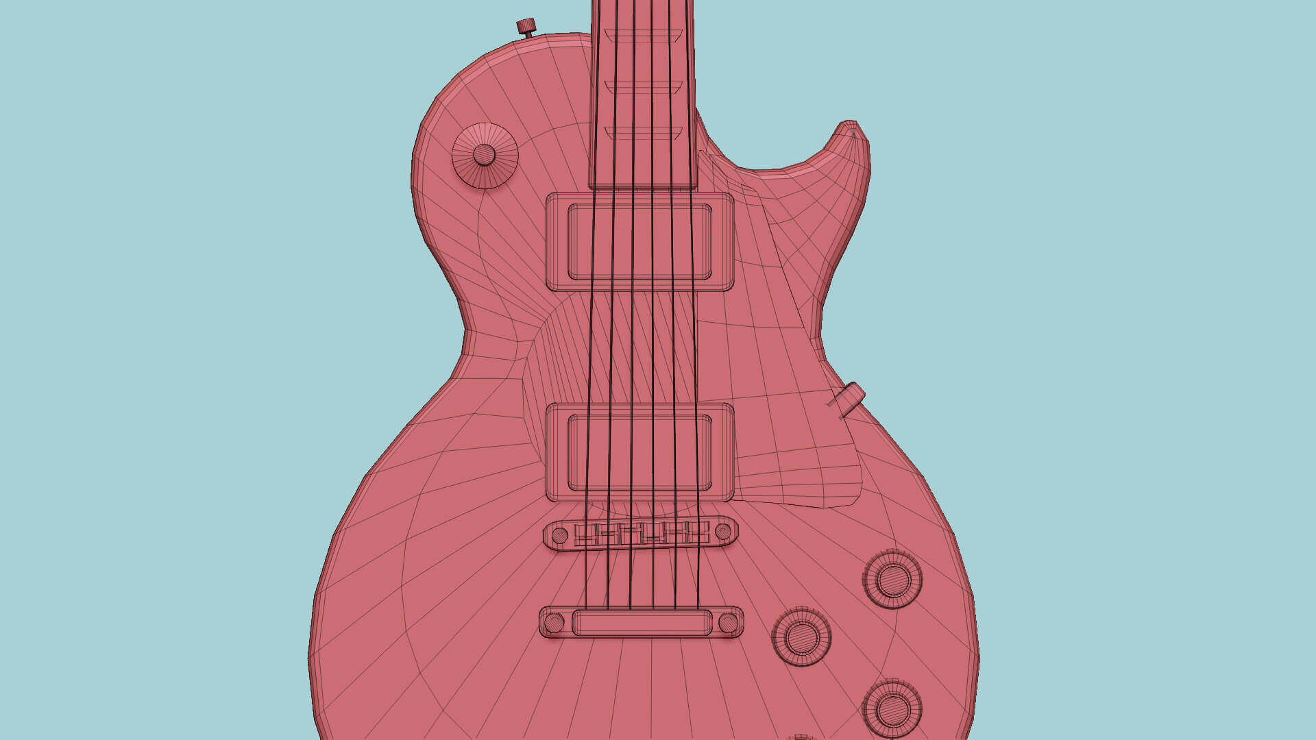 Les Paul Electric Guitar 08 - Galaxy 3D Model by gsommer