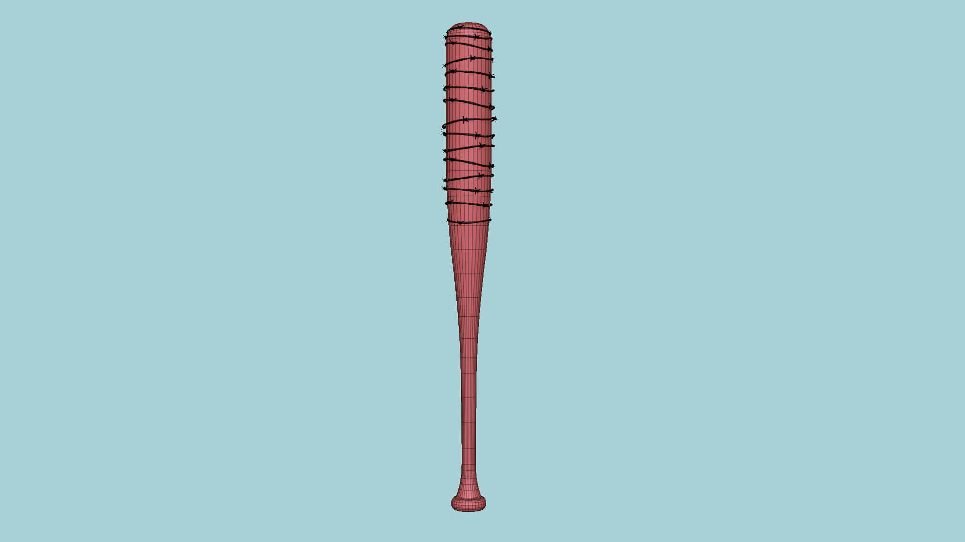Lucille - Baseball Bat 04 - Blood B 3D Model by gsommer