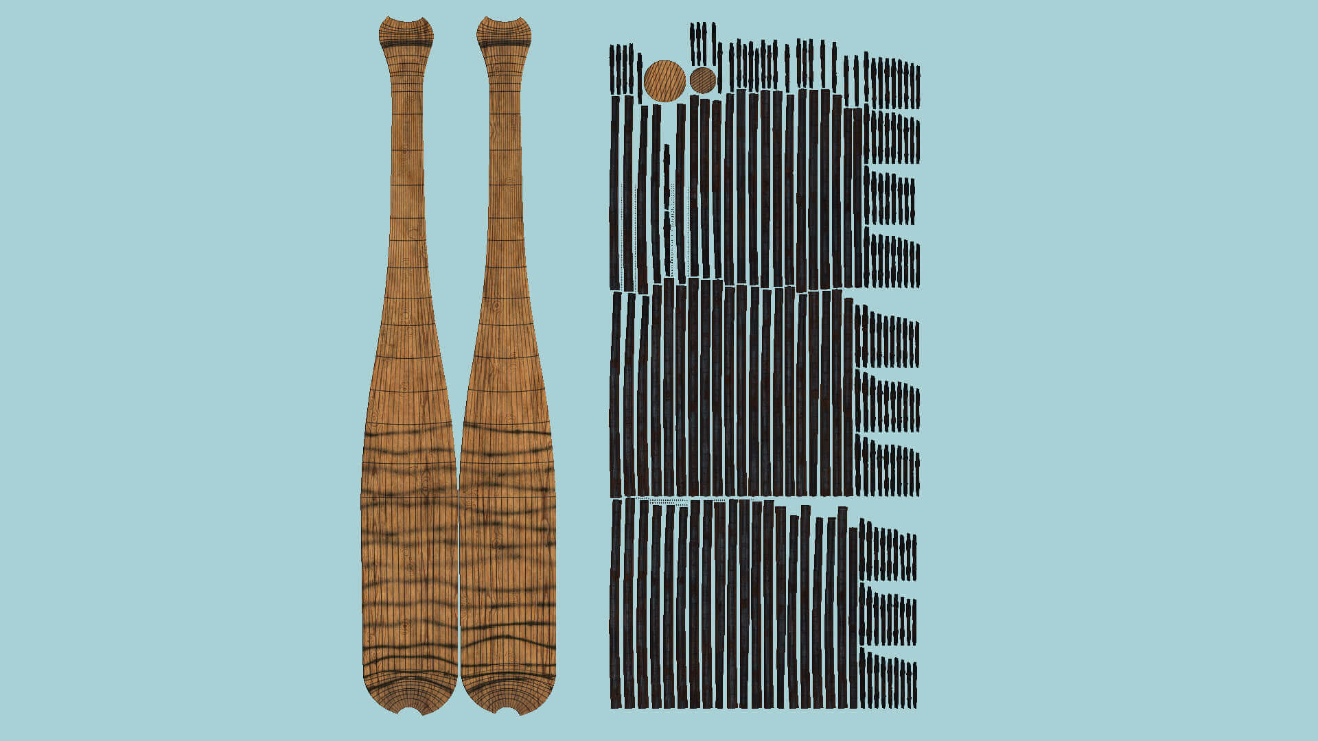 Lucille - Baseball Bat 05 - Wooden C 3D Model by gsommer