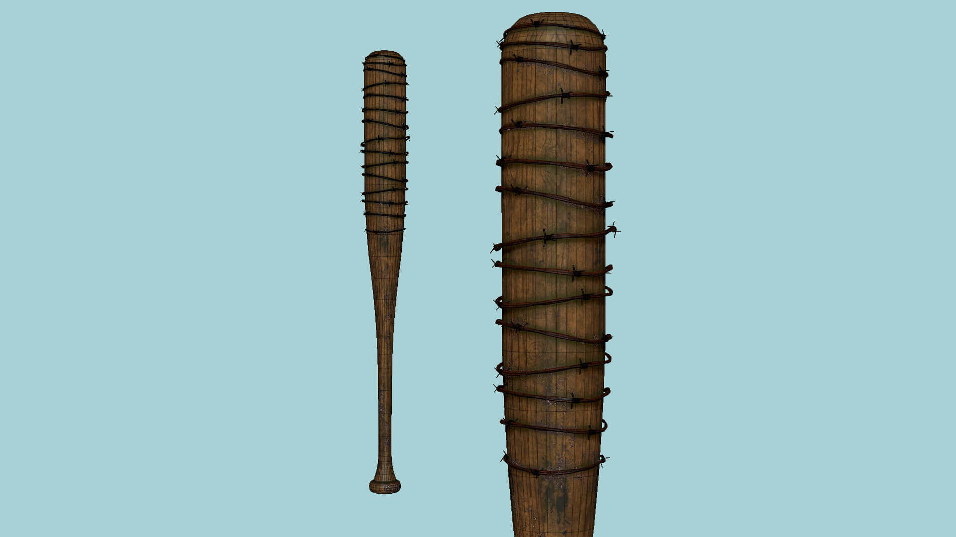 Lucille - Baseball Bat 06 - Wooden D 3D Model by gsommer