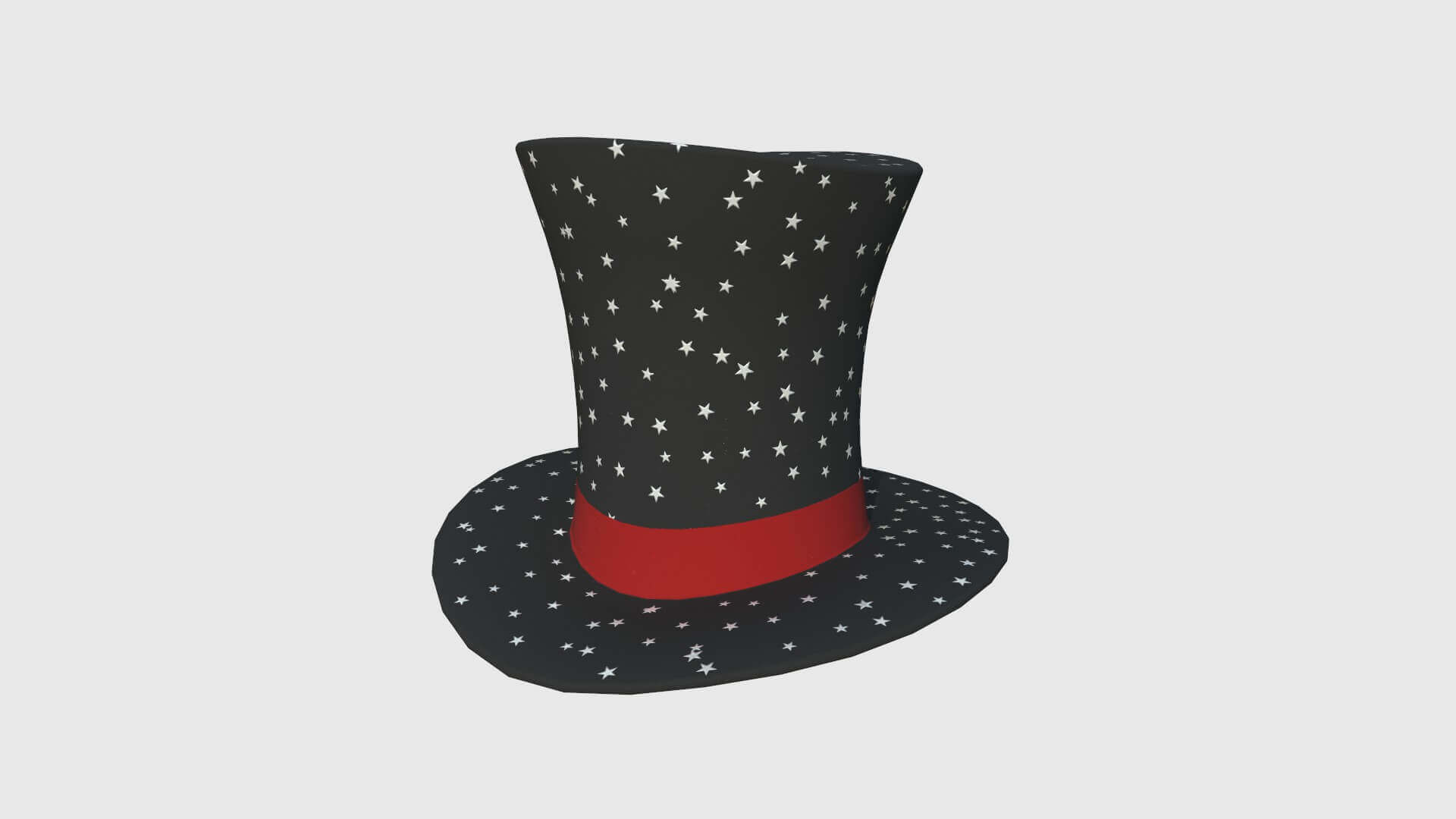 Magician Hat - Black Stars 3D Model by gsommer