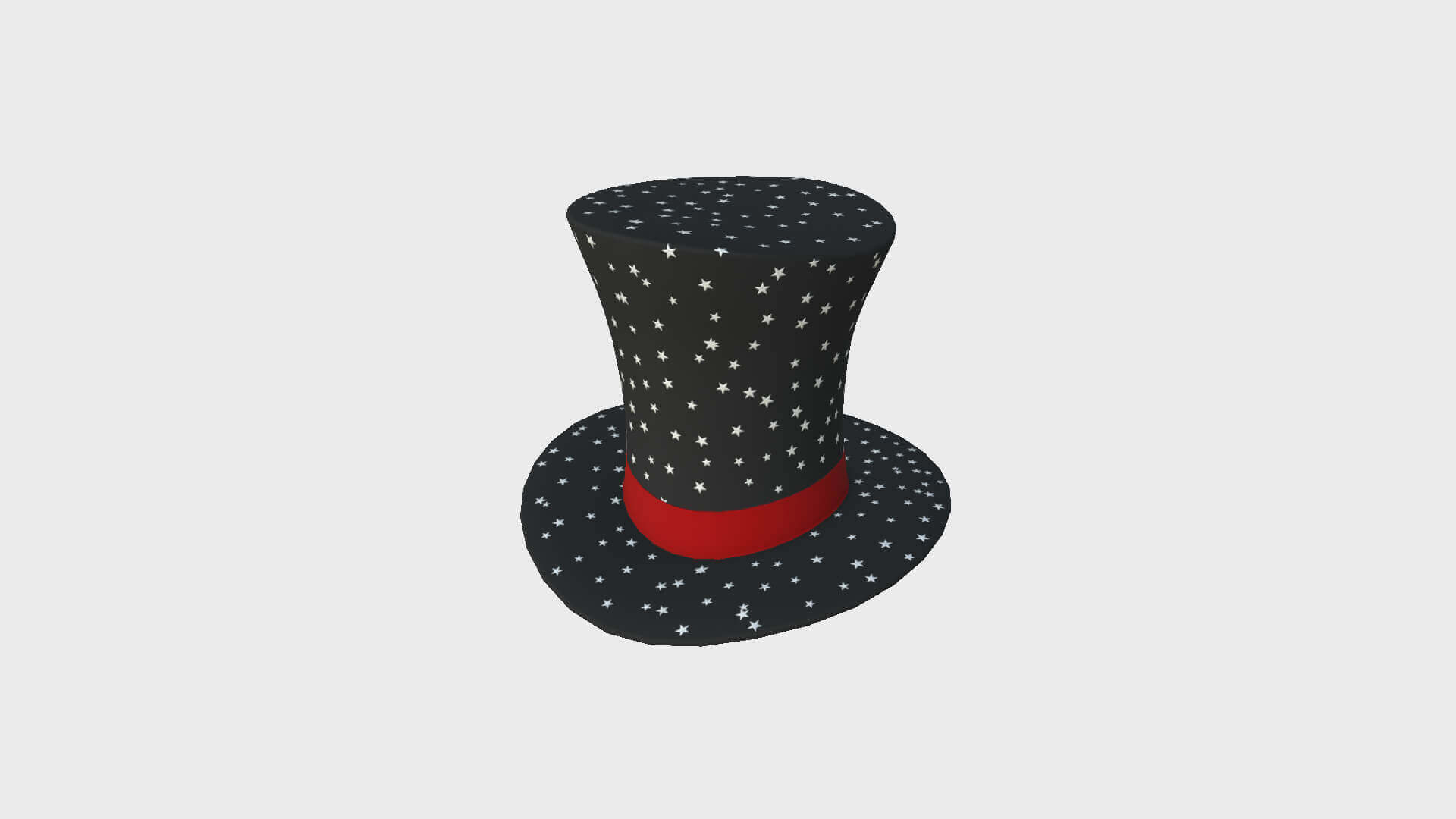 Magician Hat - Black Stars 3D Model by gsommer