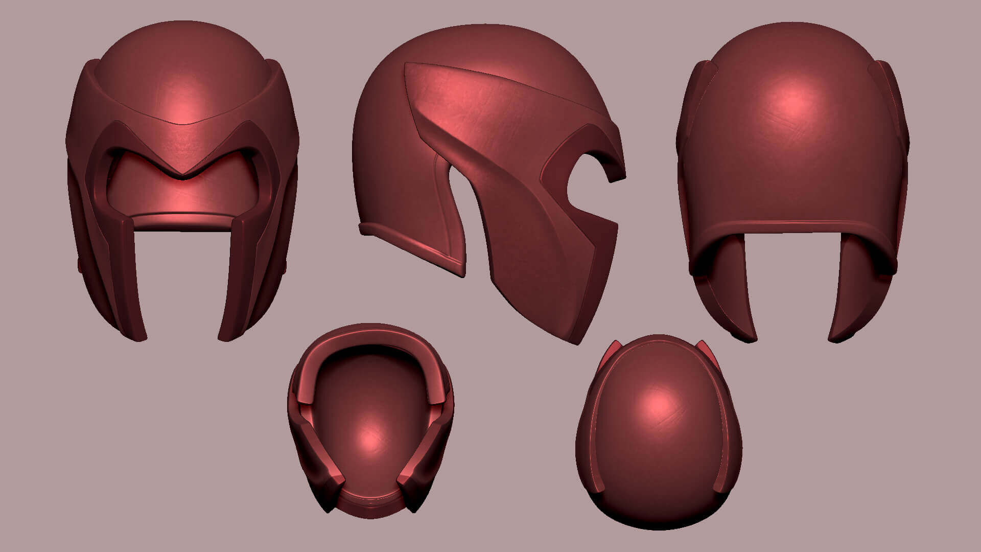 Magneto Helmet - 3D Model by gsommer