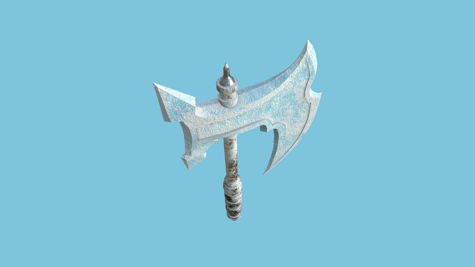 Medieval Battle Axe 08 - Ice Axe 3D Model by gsommer