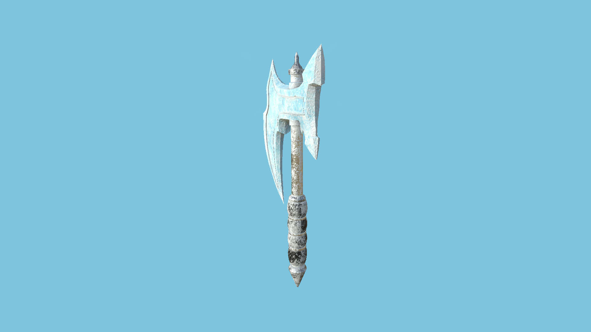 Medieval Battle Axe 08 - Ice Axe 3D Model by gsommer