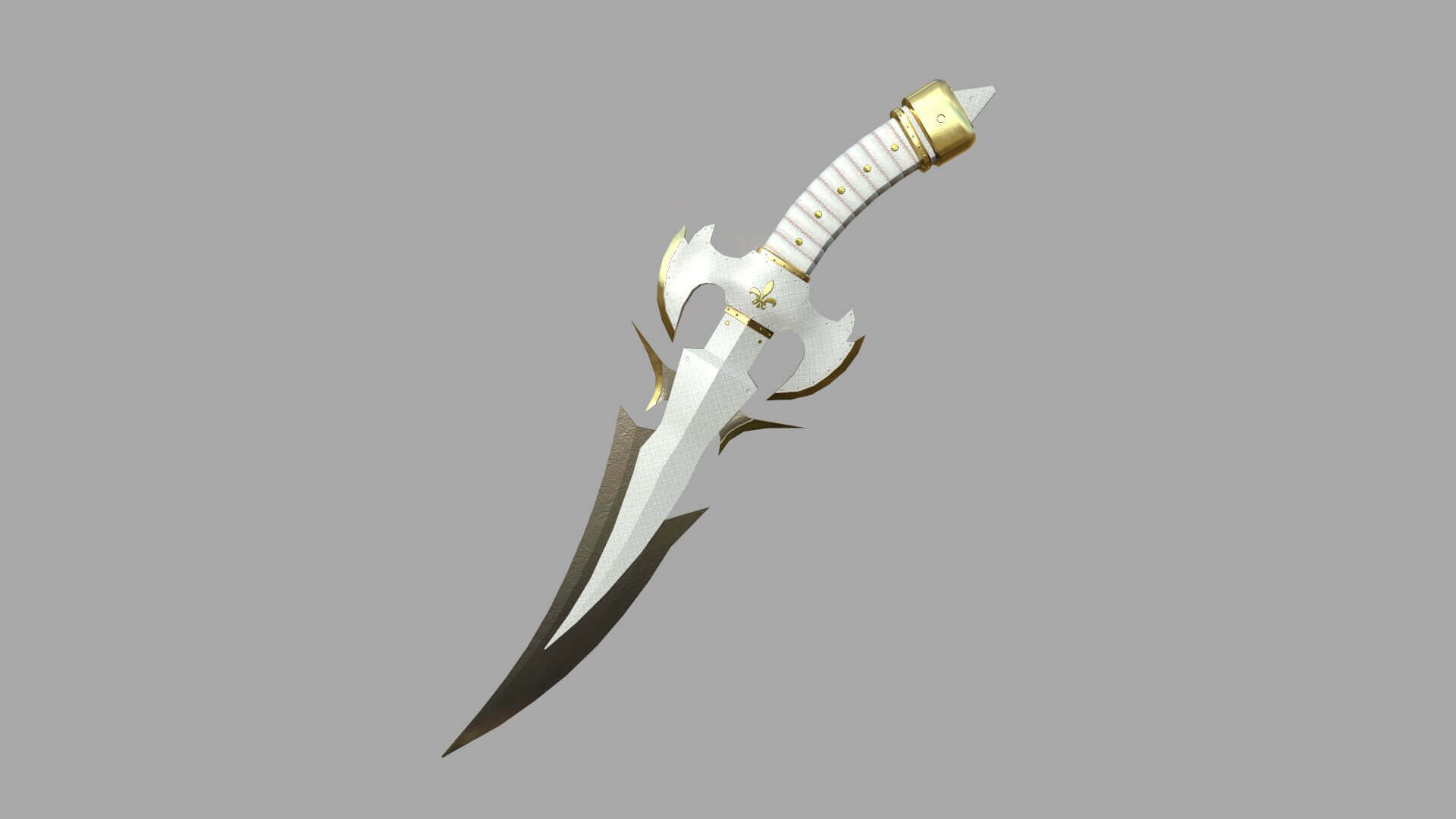 Medieval Dagger 03 - Luxury 3D Model by gsommer