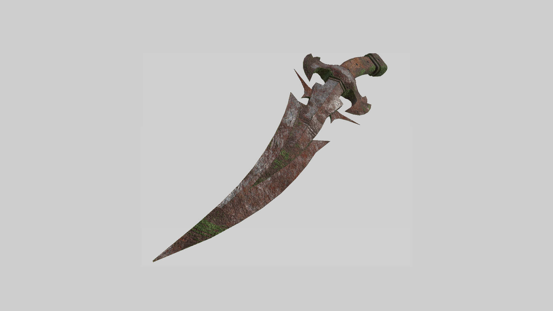 Medieval Dagger 04 - Destroyed 3D Model by gsommer