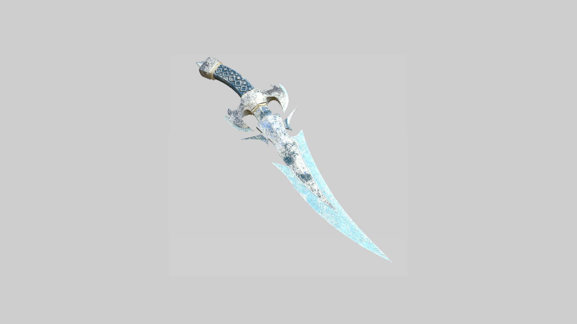 Medieval Dagger 05 - Ice 3D Model by gsommer