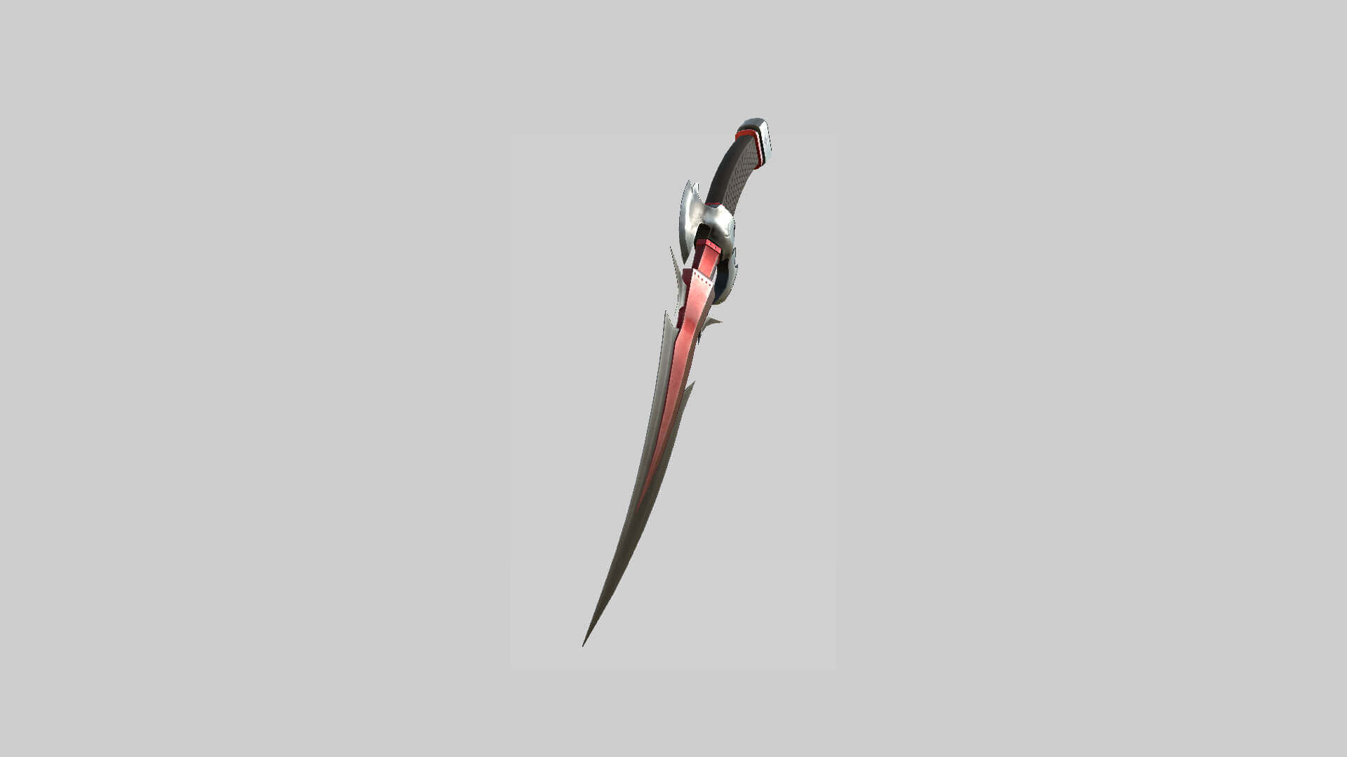 Medieval Dagger 06 - Dark Red 3D Model by gsommer