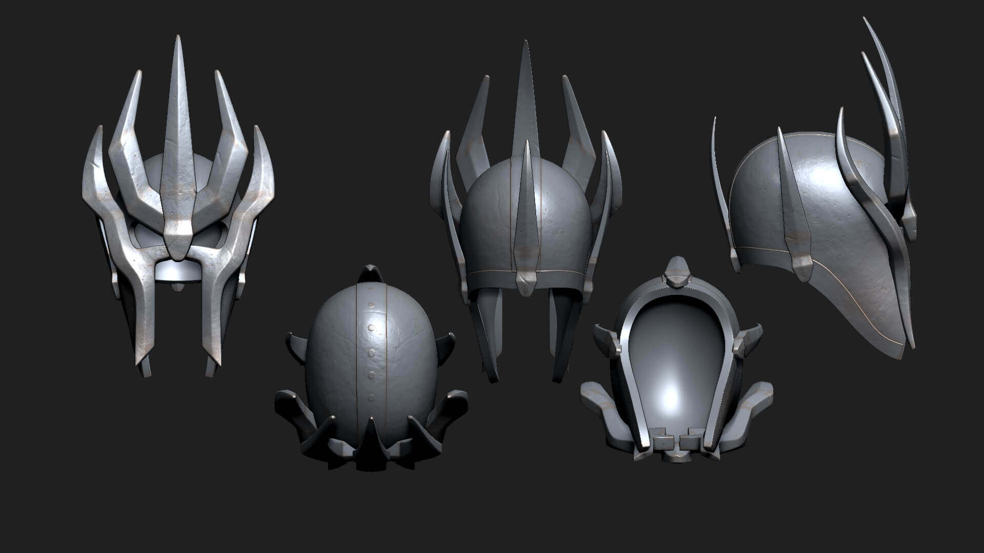 Fantasy Knight Helmets