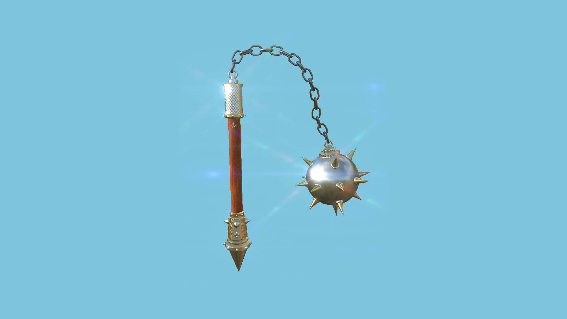 Medieval Flail Mace 03 - Luxury 3D Model by gsommer