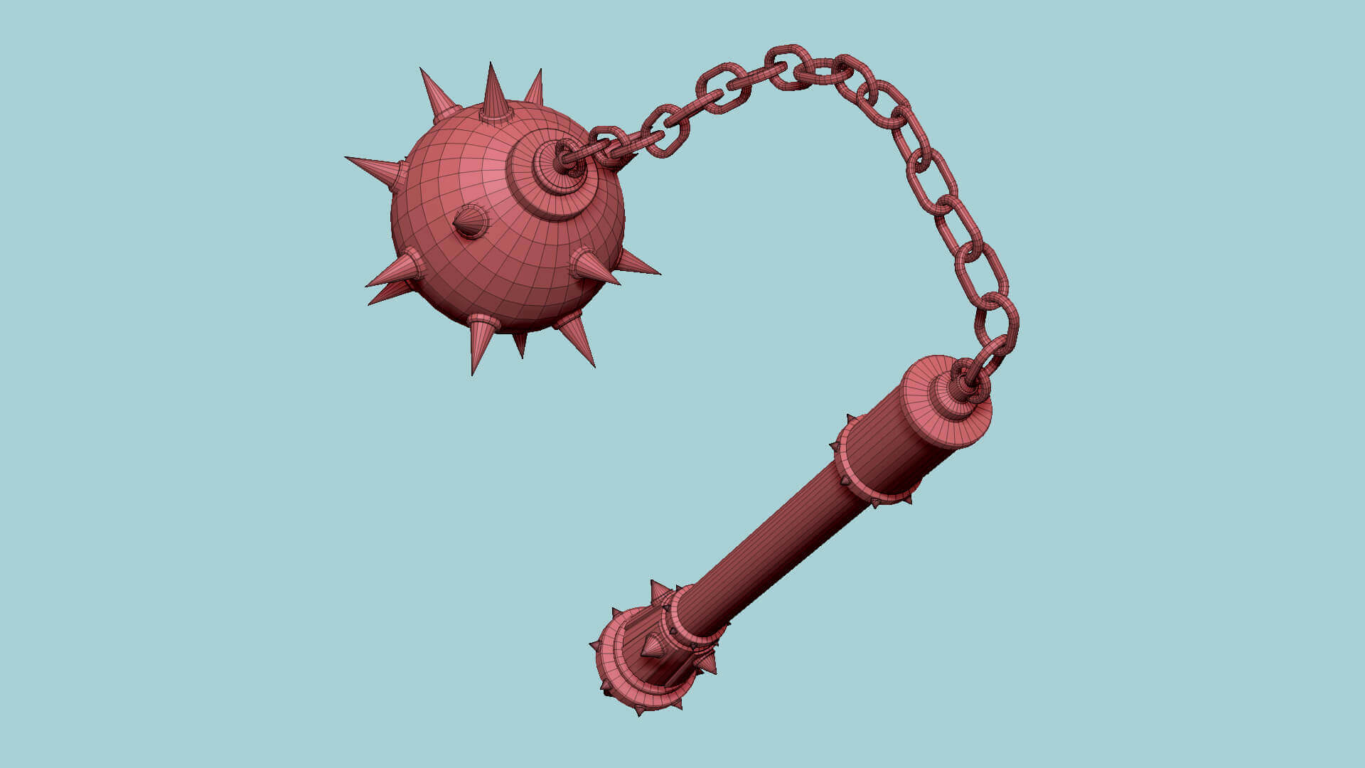 Medieval Flail Mace 03 - Luxury - 3D Model by gsommer