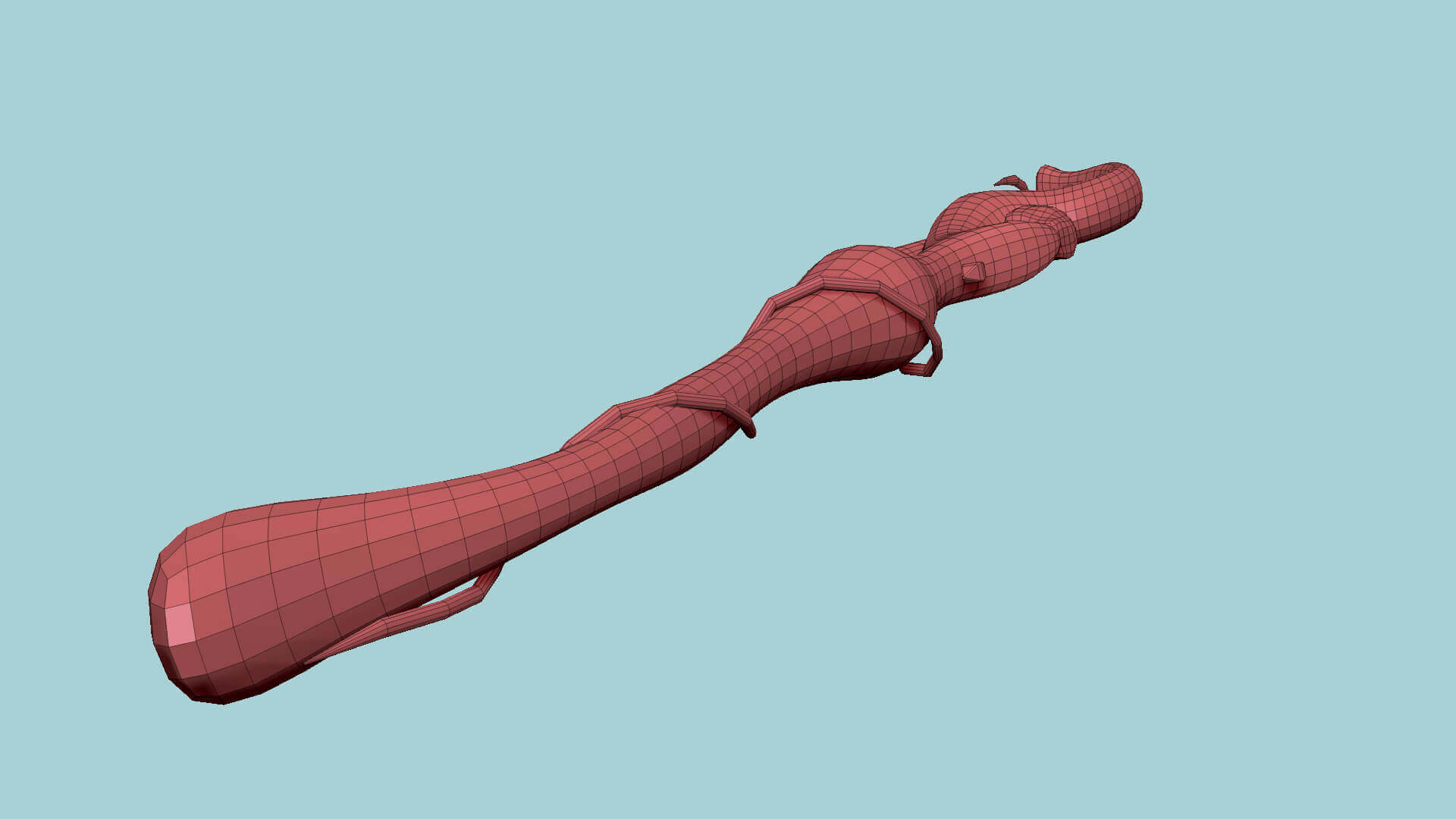 Medieval Mage Staff Model A 03 - Fire by gsommer