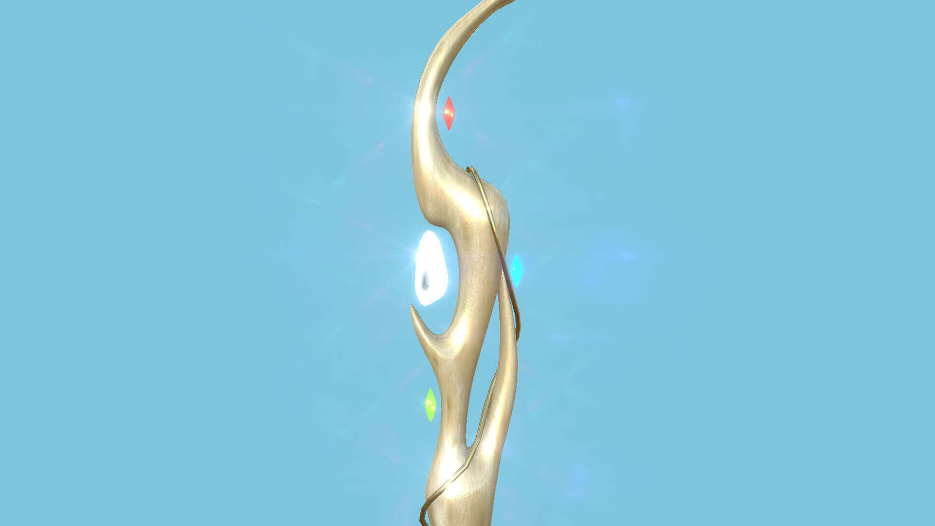 Medieval Mage Staff Model A 07 - Multi Elemental by gsommer
