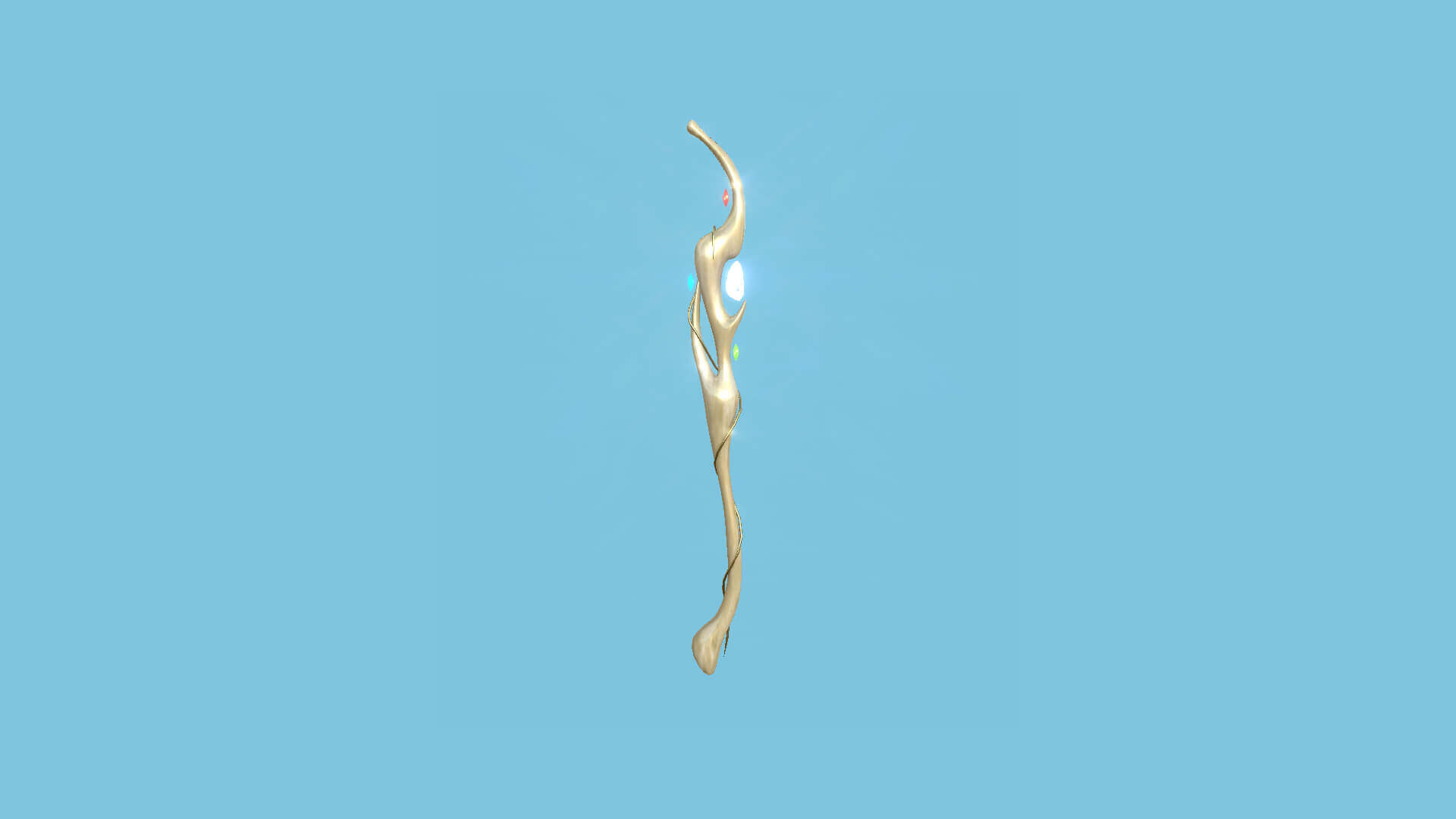 Medieval Mage Staff Model A 07 - Multi Elemental by gsommer