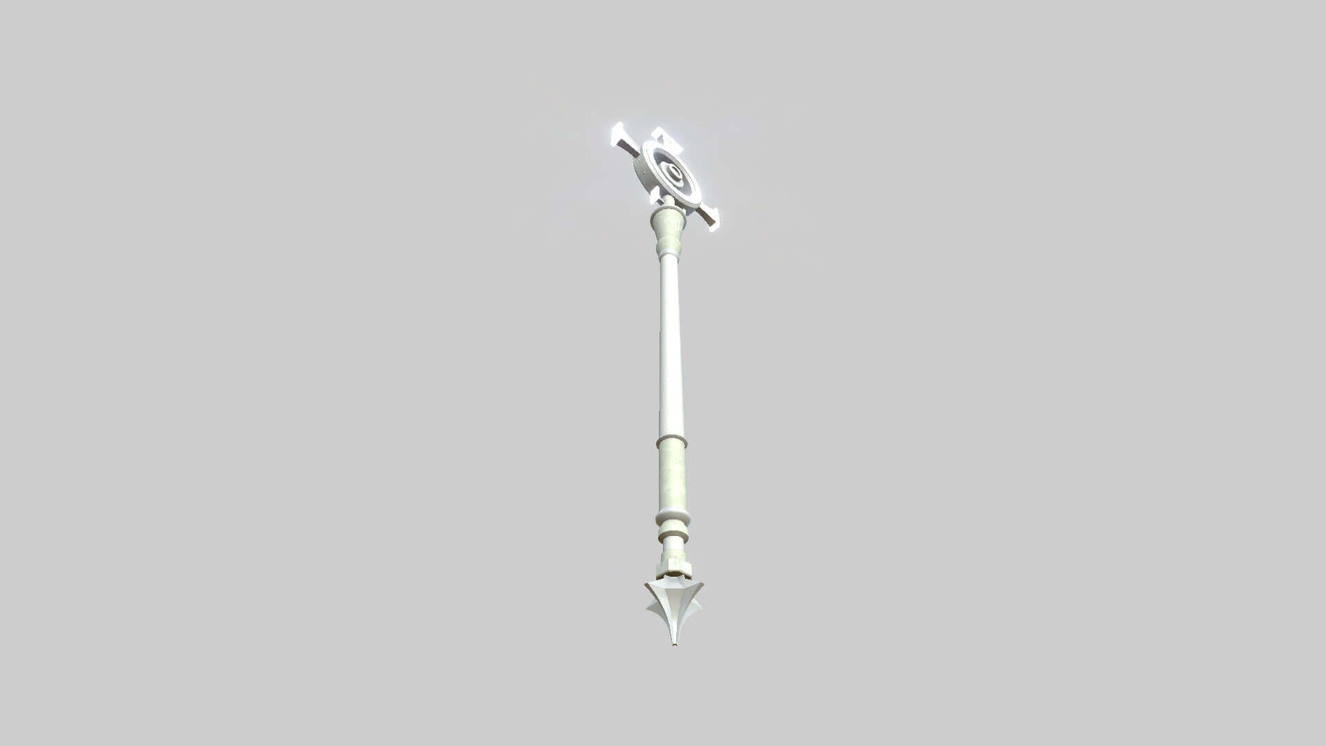 Medieval Mage Staff Model B 03 - White Holy by gsommer