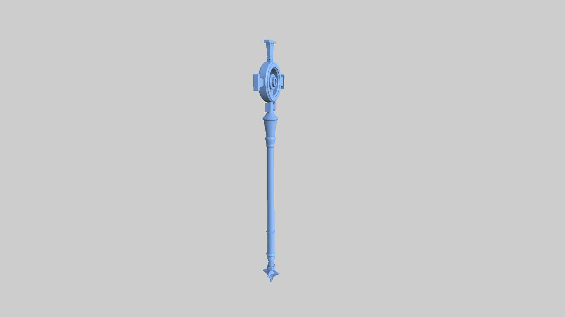 Medieval Mage Staff Model B 03 - White Holy by gsommer